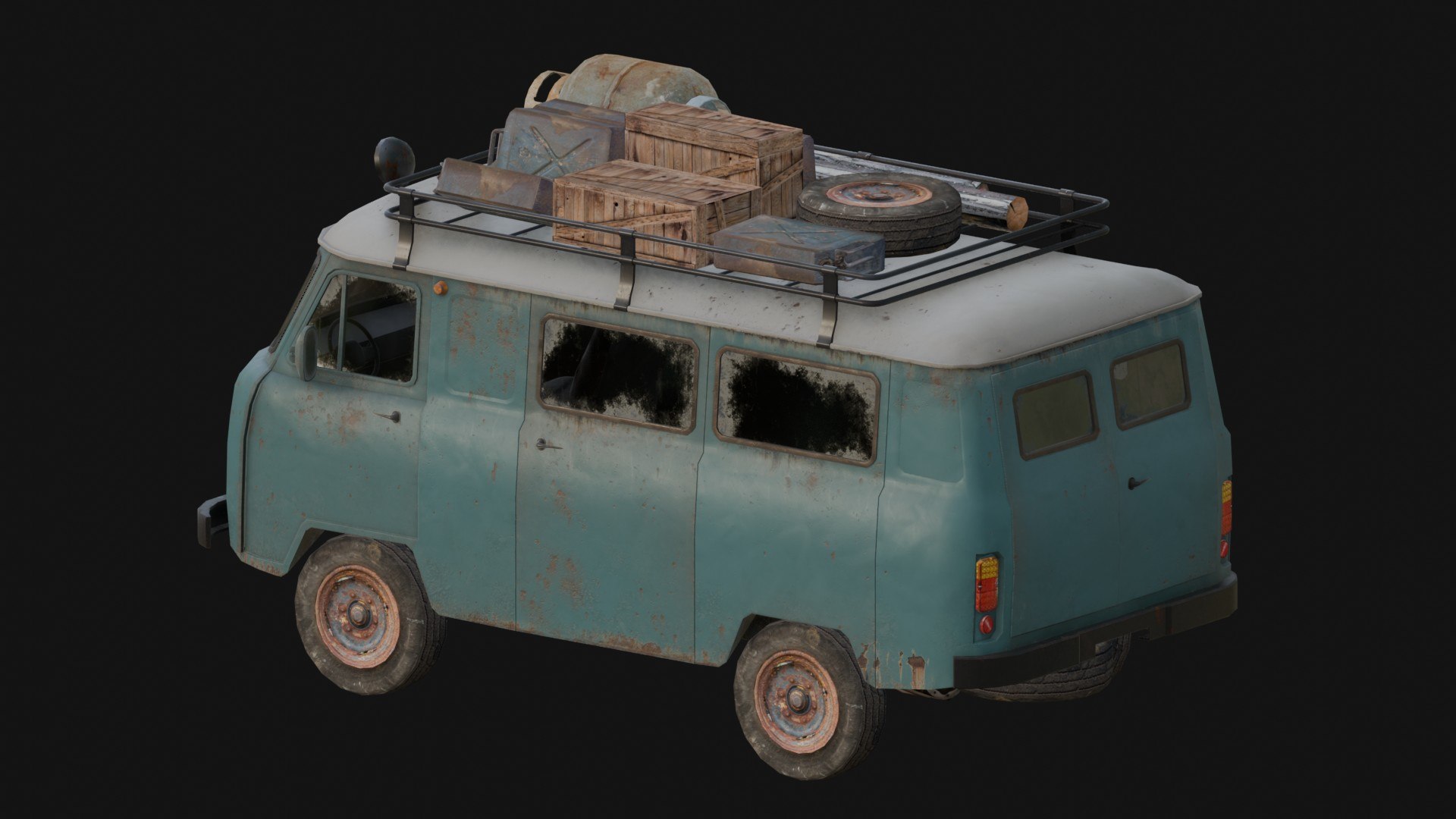 3D Soviet Van Model - TurboSquid 2311889
