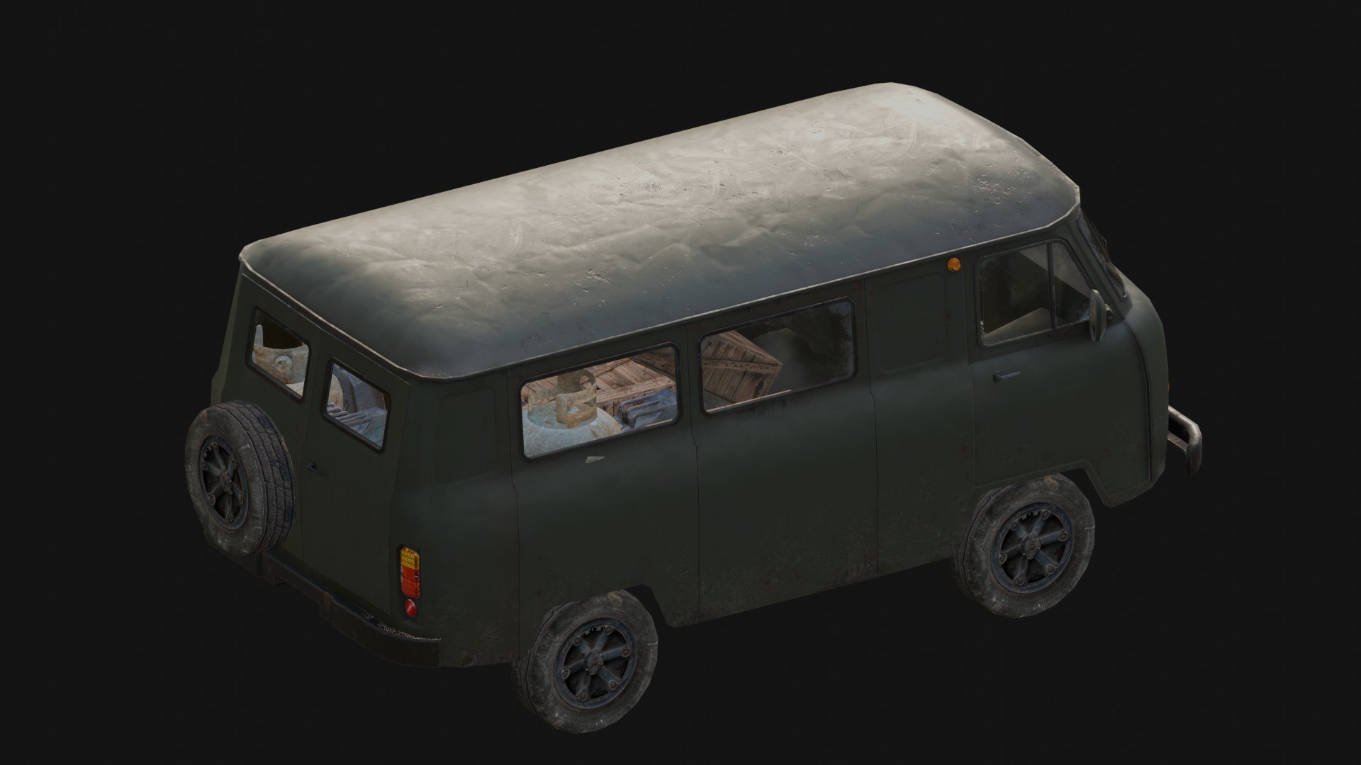 3D Soviet Van Model - TurboSquid 2311889