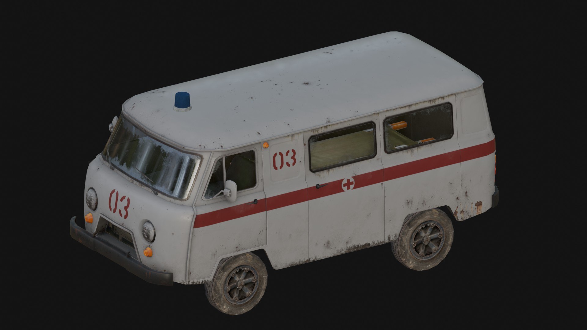 3D Soviet Van Model - TurboSquid 2311889