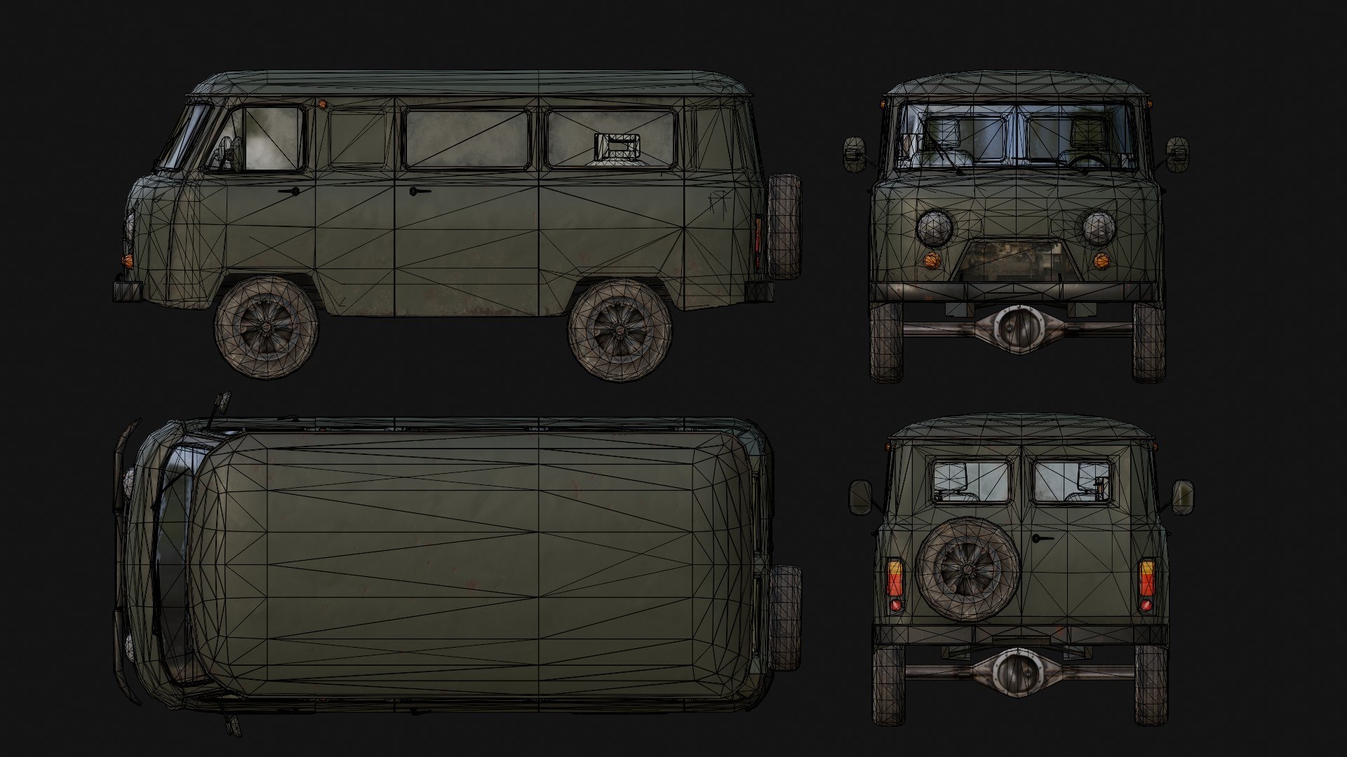 3D Soviet Van Model - TurboSquid 2311889