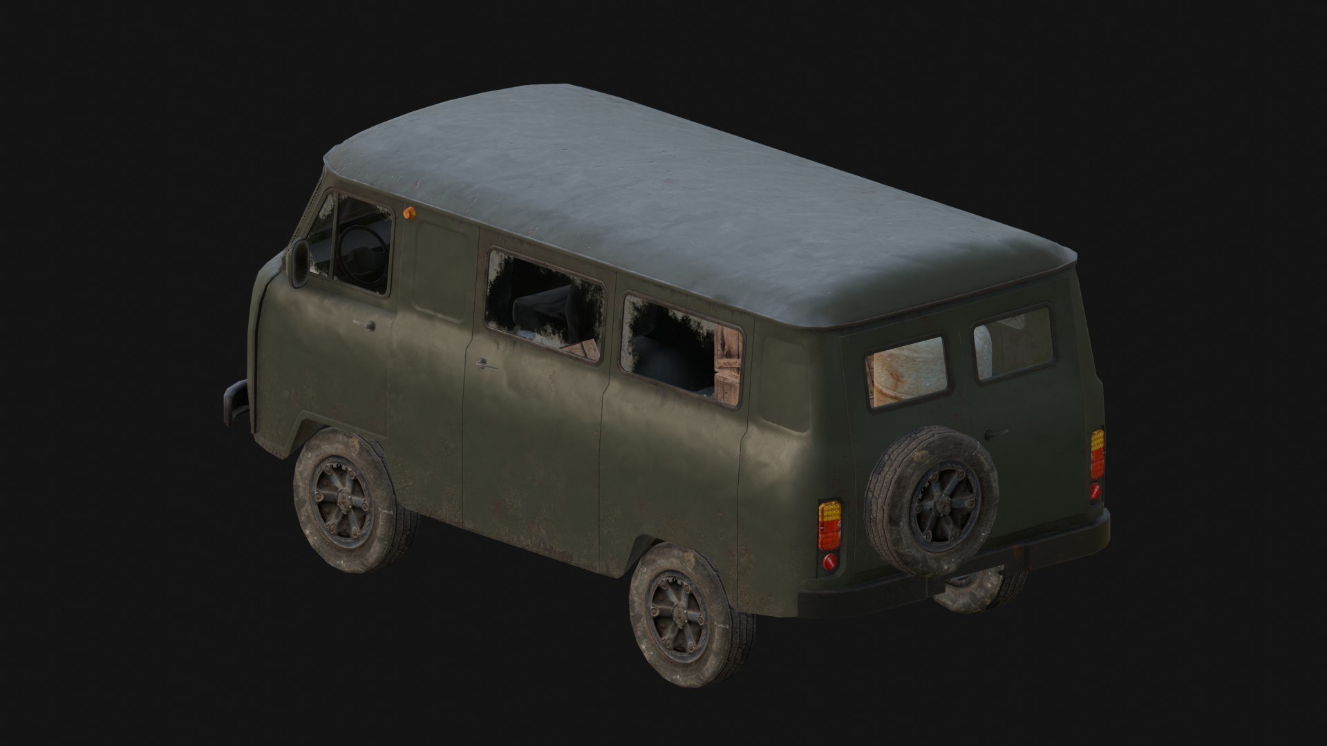 3D Soviet Van Model - TurboSquid 2311889