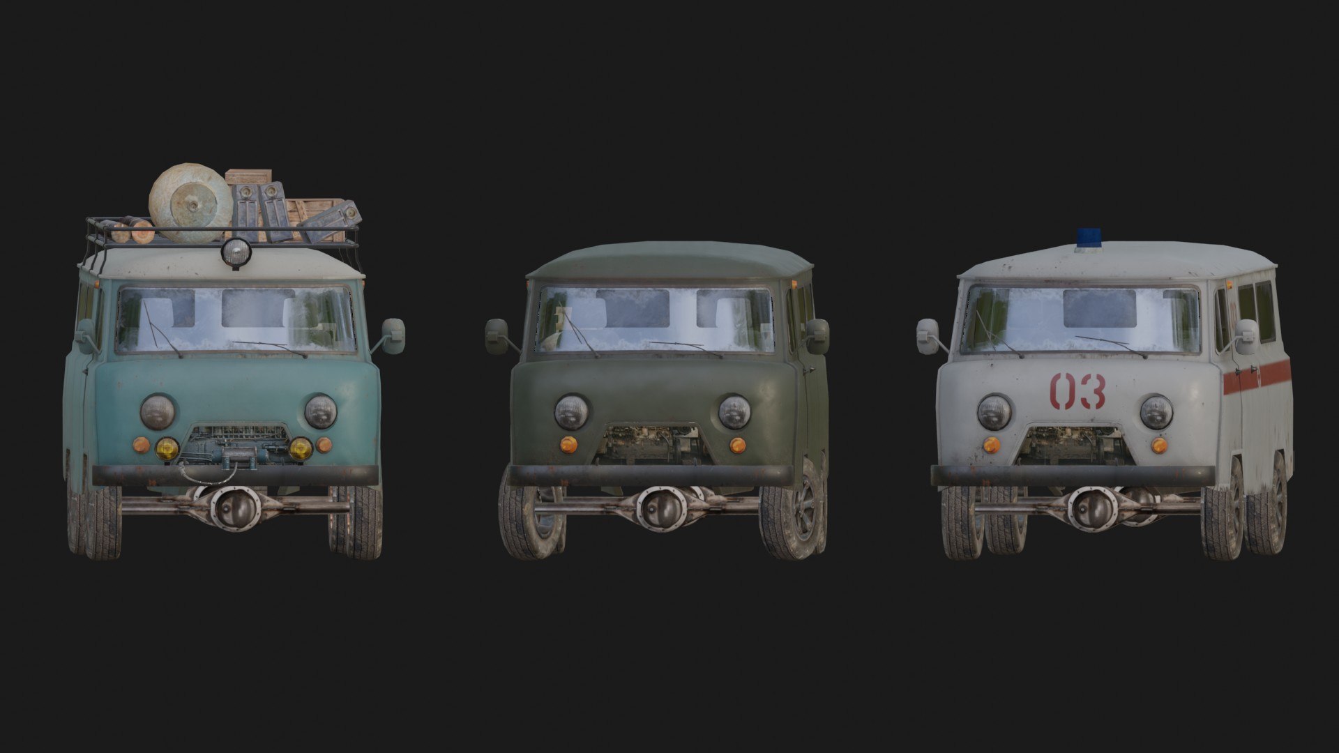 3D Soviet Van Model - TurboSquid 2311889