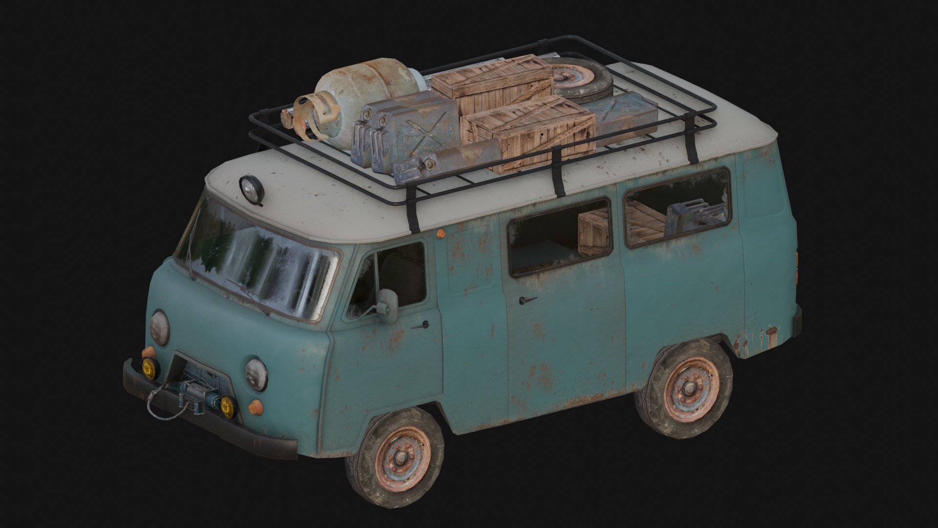 3D Soviet Van Model - TurboSquid 2311889