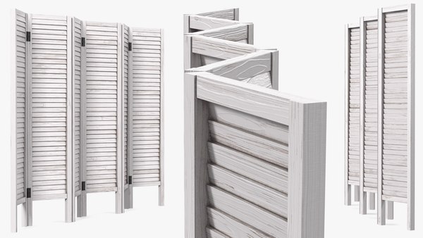 3D wood room divider screen - TurboSquid 1712995