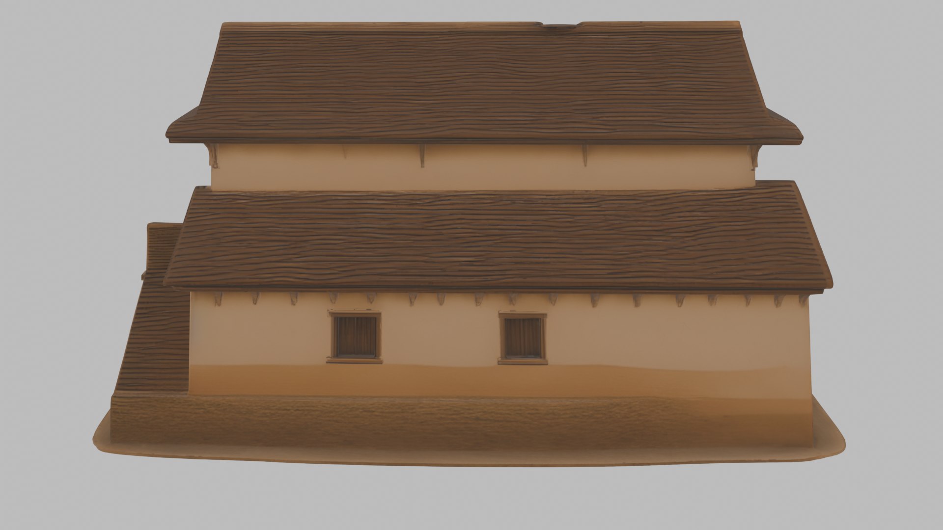 Traditional Nepalese Village House PBR Game Ready 3D Model 3D ...