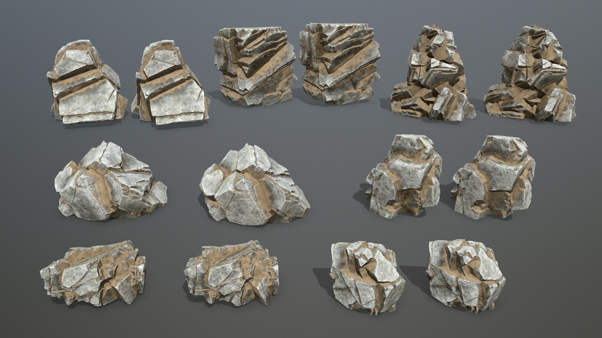 Desert Rocks Model - TurboSquid 2084853