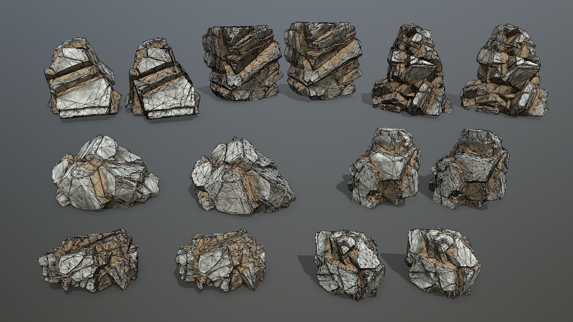 Desert Rocks Model - TurboSquid 2084853