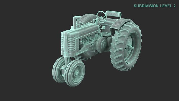 modelo 3d viejo tractor - TurboSquid 2127744