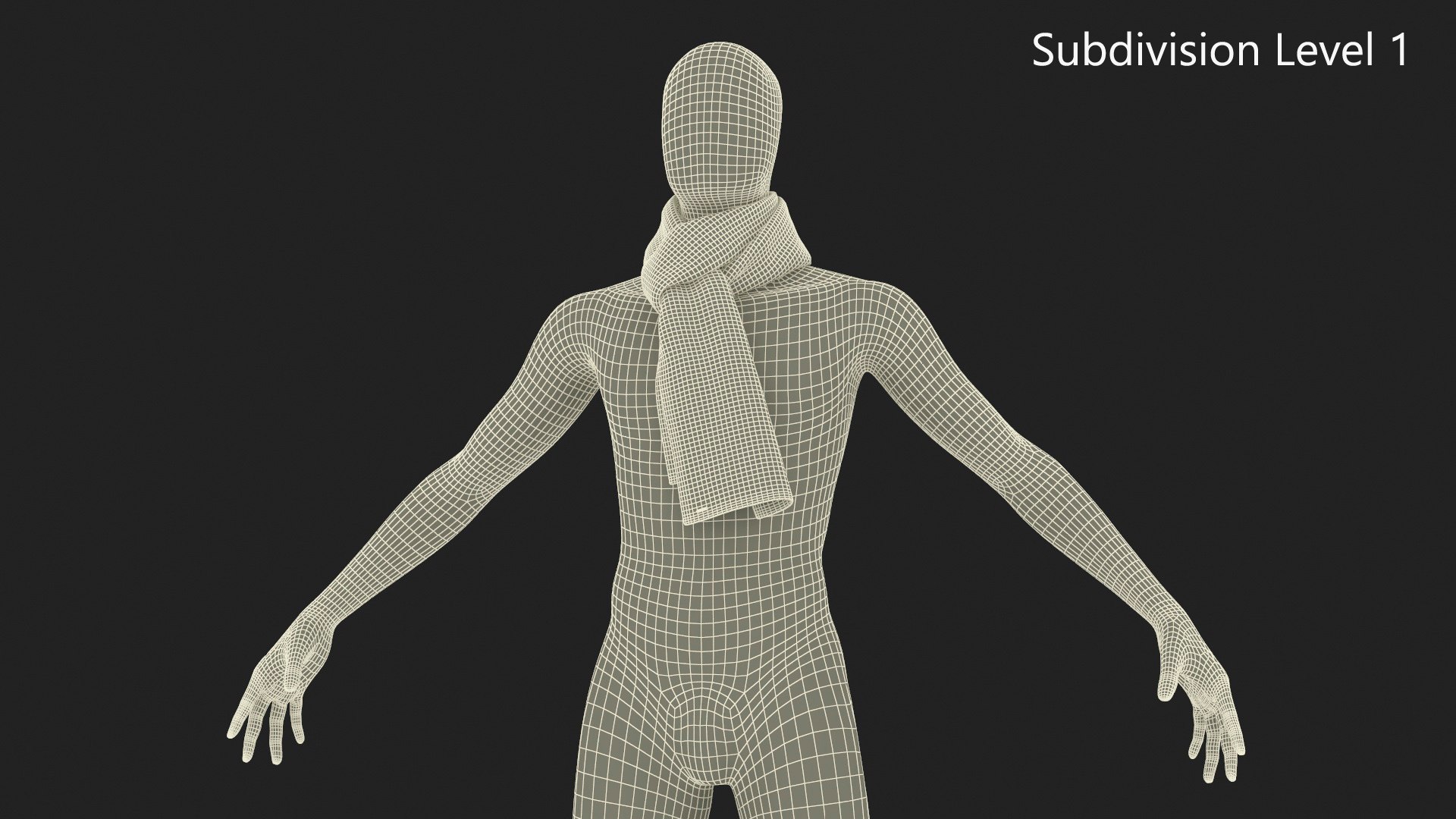 Red Slip Knot Style Scarf 3D Model - TurboSquid 2245143