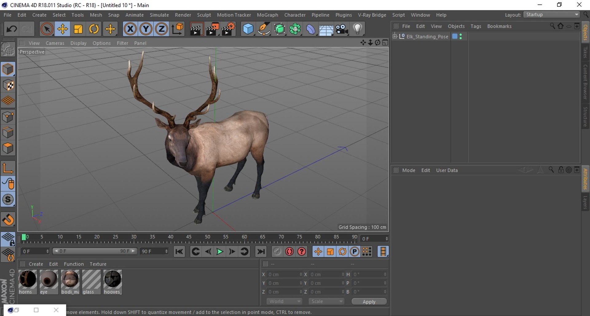 Elk Standing Pose 3D Model - TurboSquid 2262152