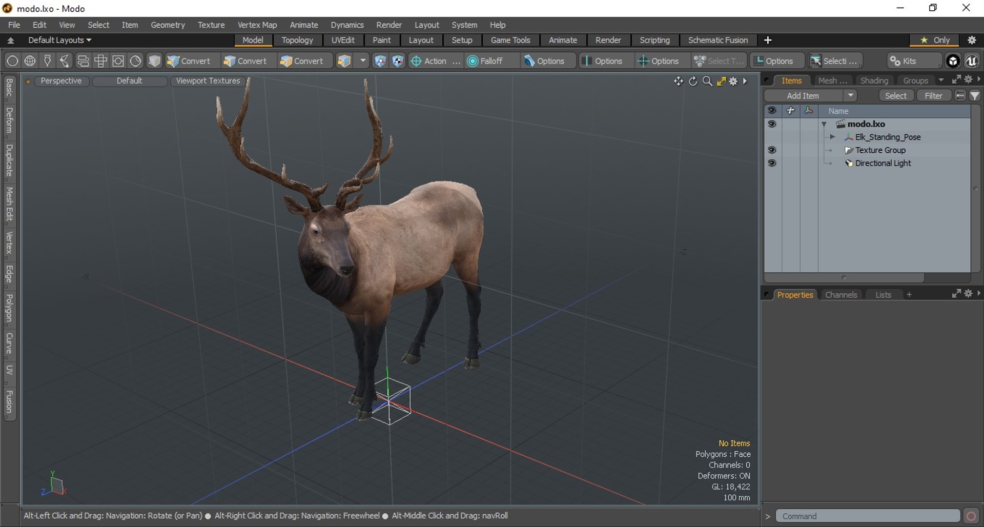 Elk Standing Pose 3D Model - TurboSquid 2262152