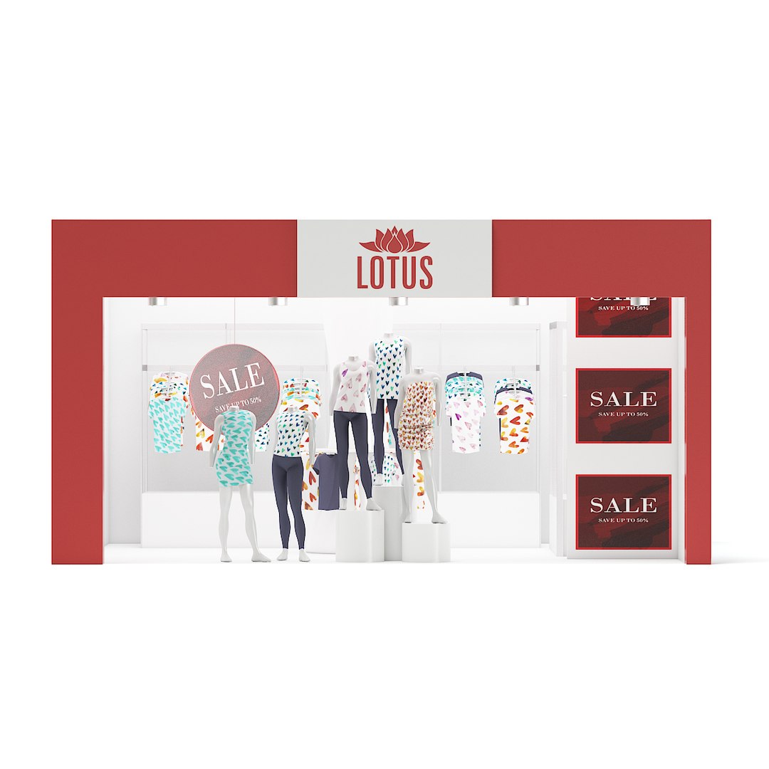 Women S Clothes Store Model - TurboSquid 1327999