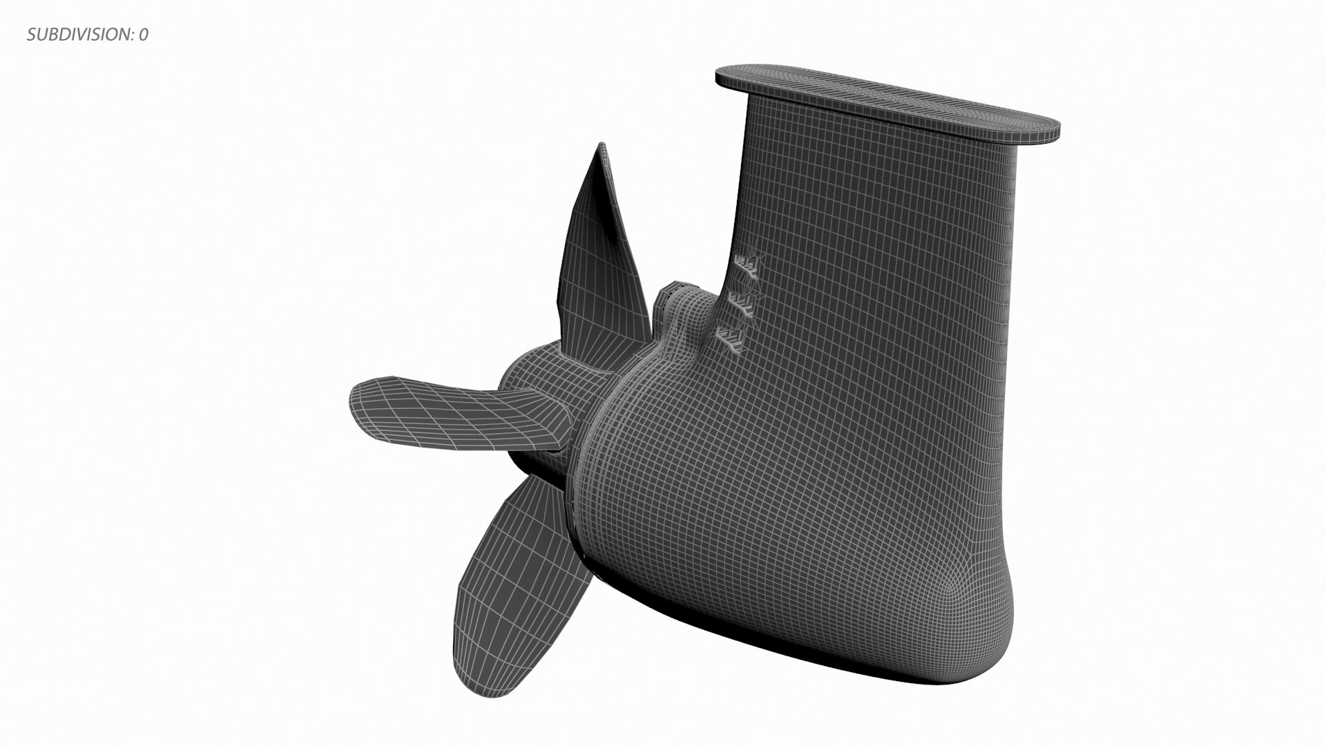 Self Feathering Propeller Model - TurboSquid 2294158