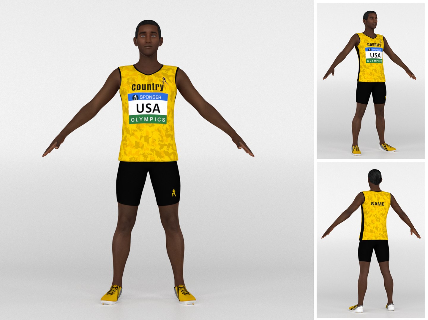 Athlete Runner 02 Model - TurboSquid 1746717