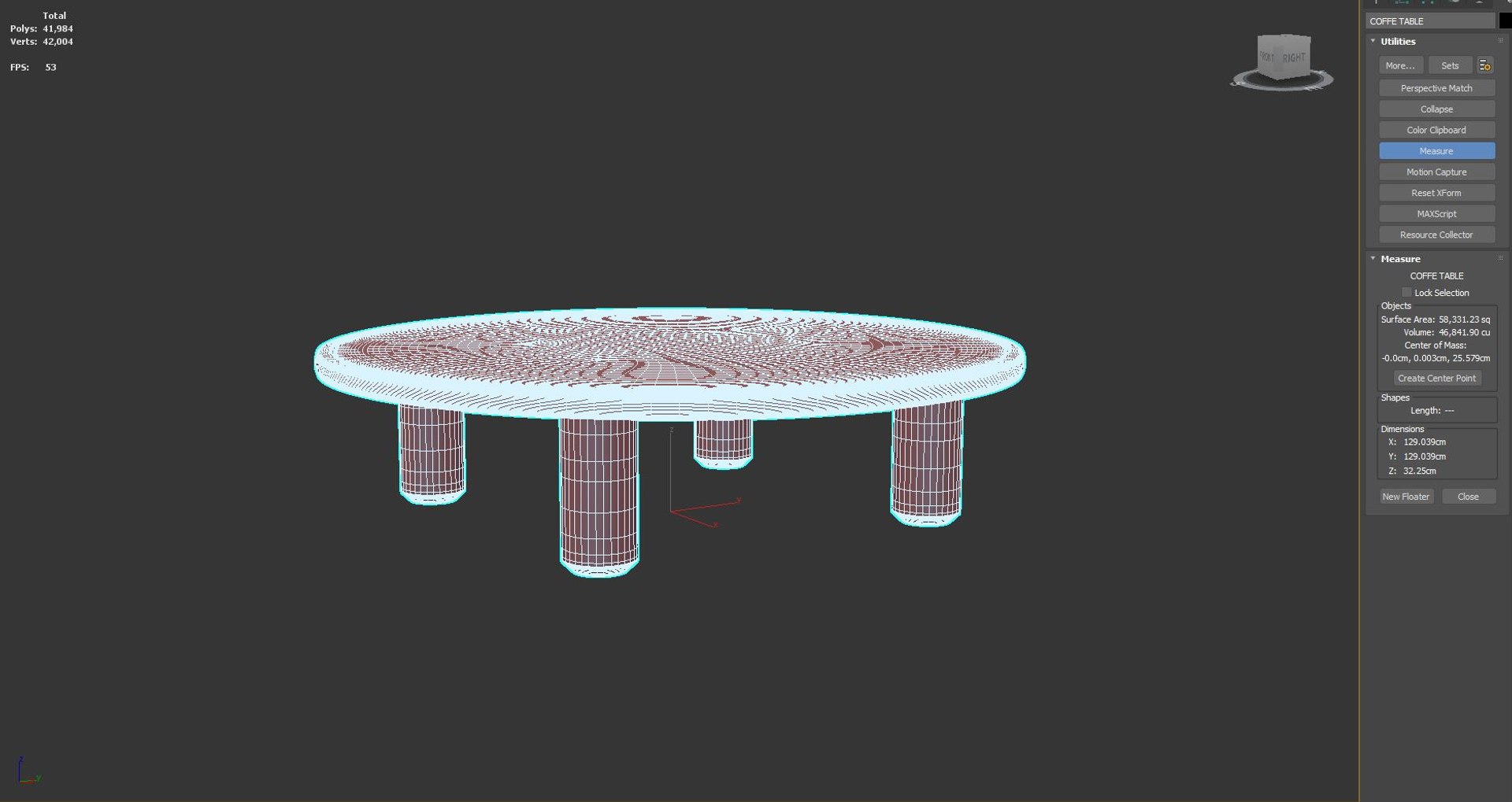 3D COFFEE TABLE 001 Model - TurboSquid 2018288