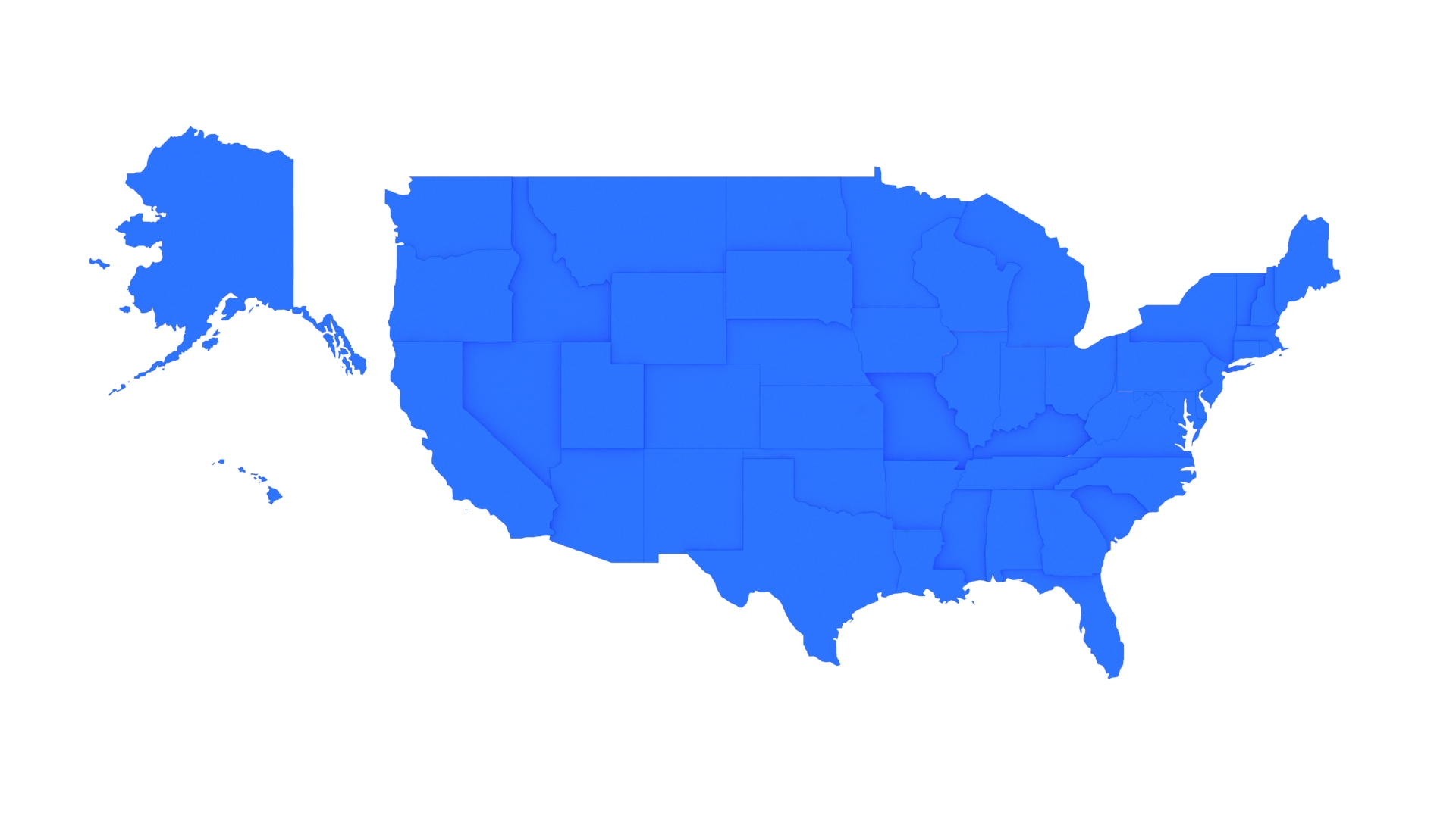 Usa States Model - TurboSquid 1725578
