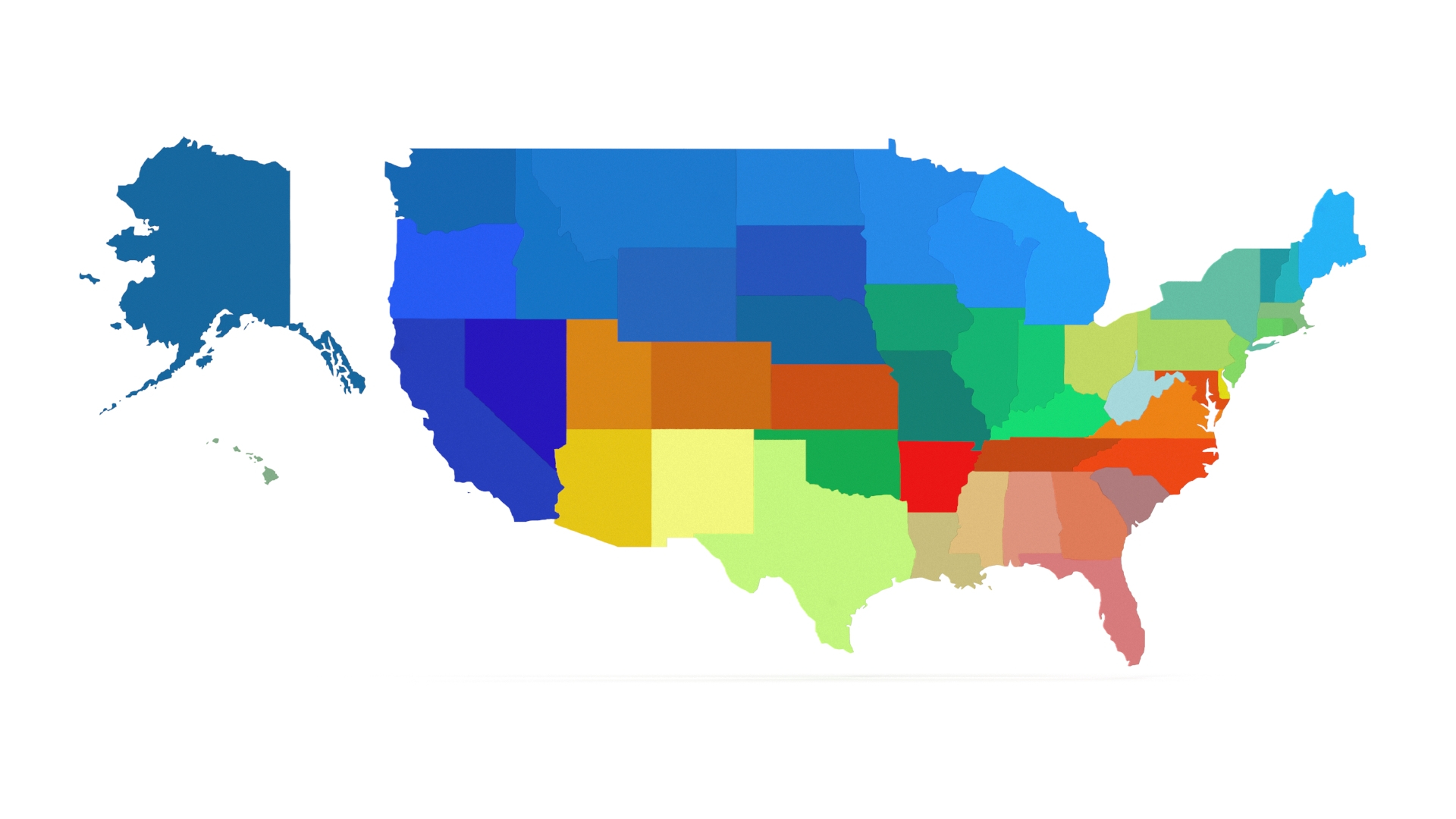 Usa States Model - TurboSquid 1725578