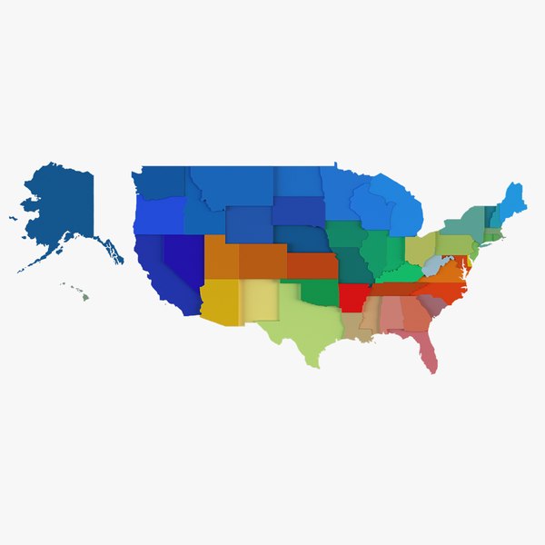 United States Map 3D Models for Download | TurboSquid
