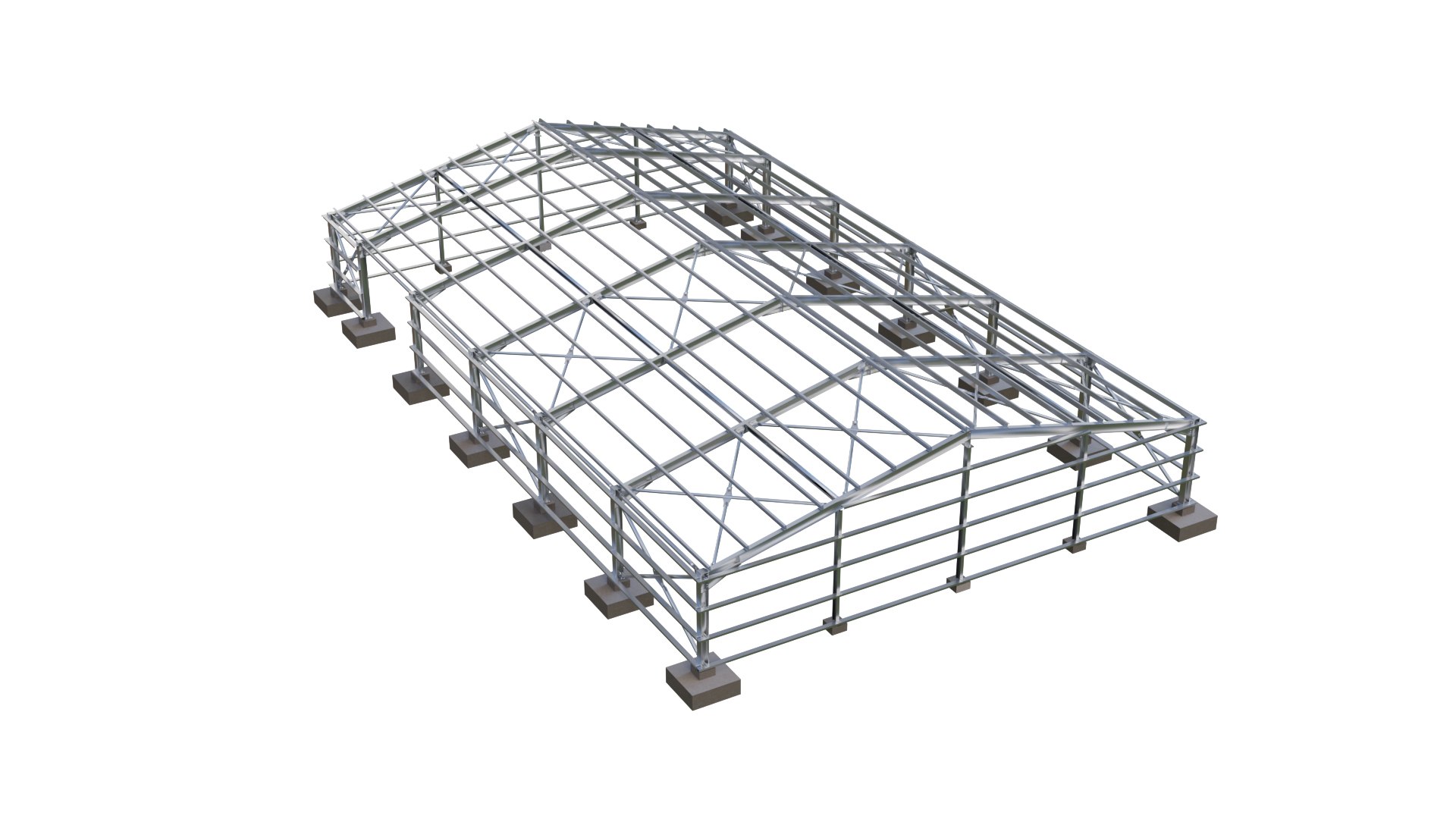 3D Steel Structure Building M2 Model - TurboSquid 2144821