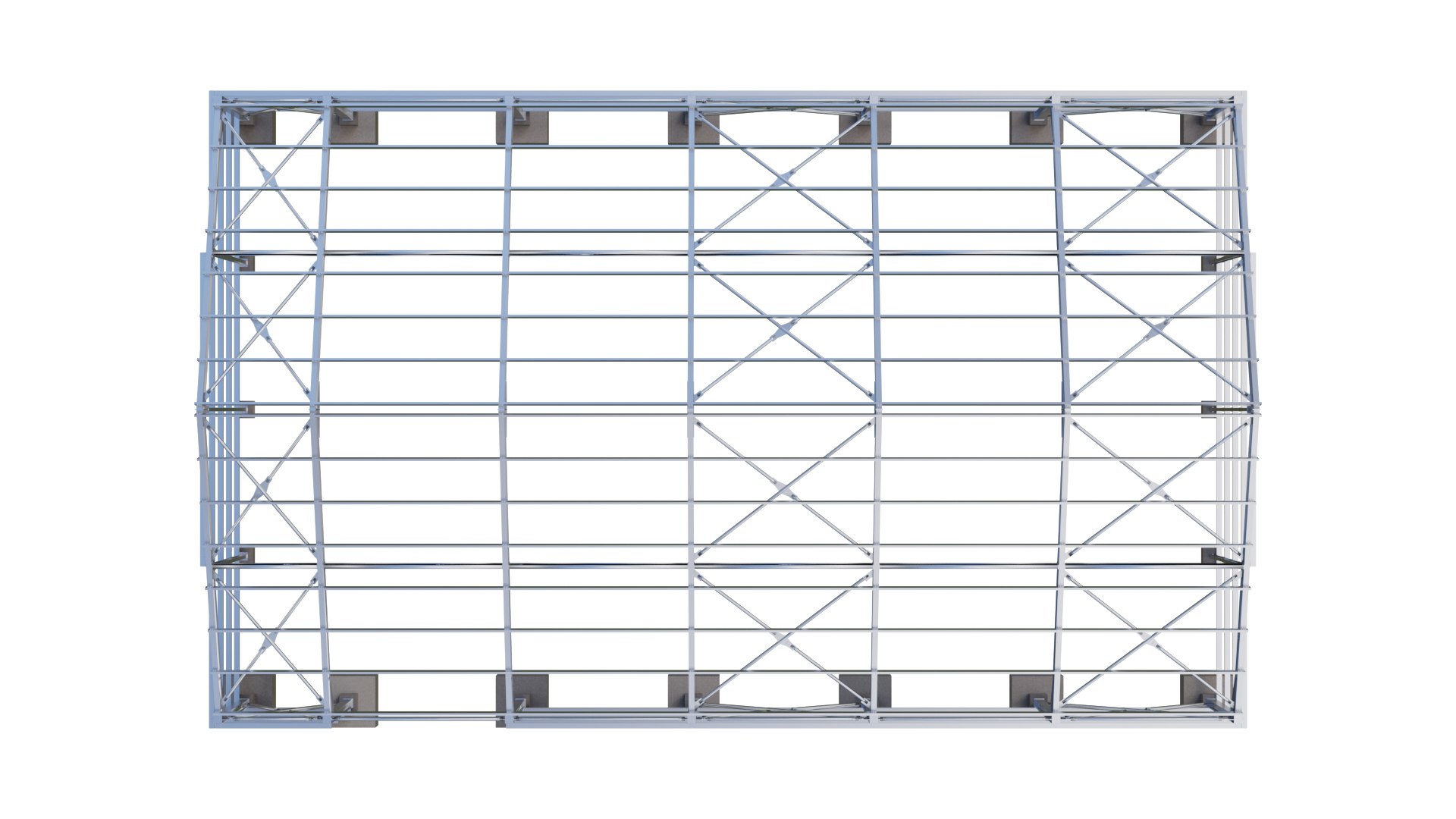 3D Steel Structure Building M2 Model - TurboSquid 2144821