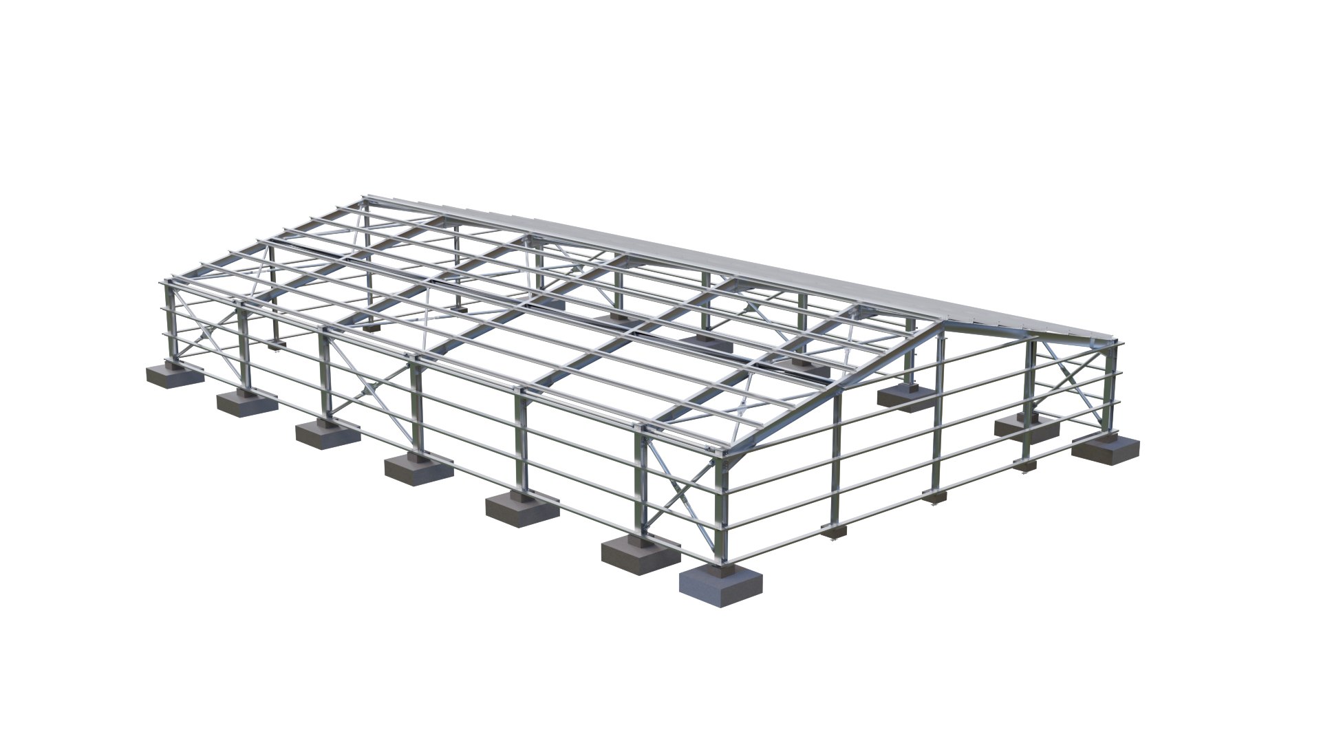 3D Steel Structure Building M2 Model - TurboSquid 2144821