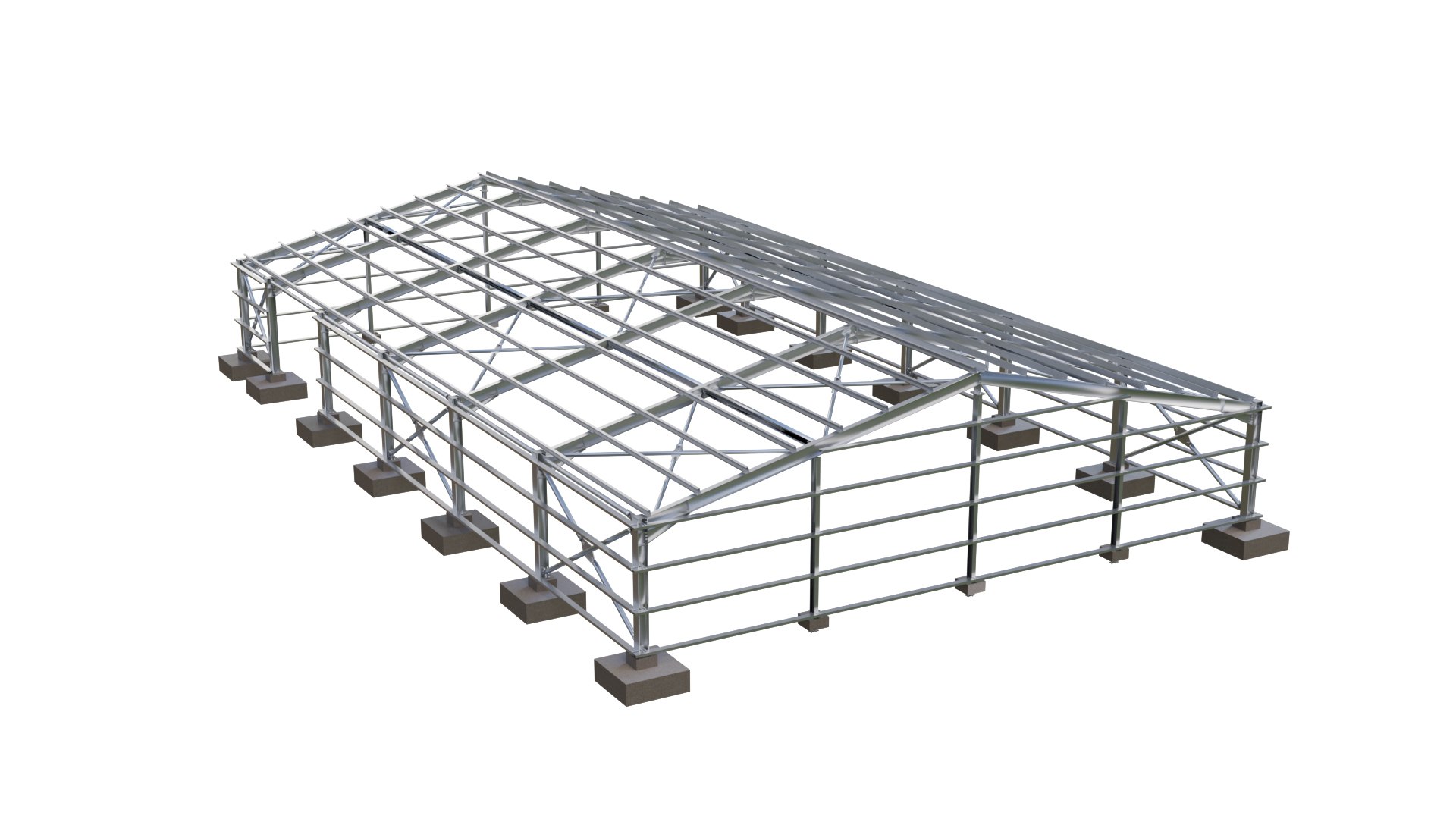 3D Steel Structure Building M2 Model - TurboSquid 2144821