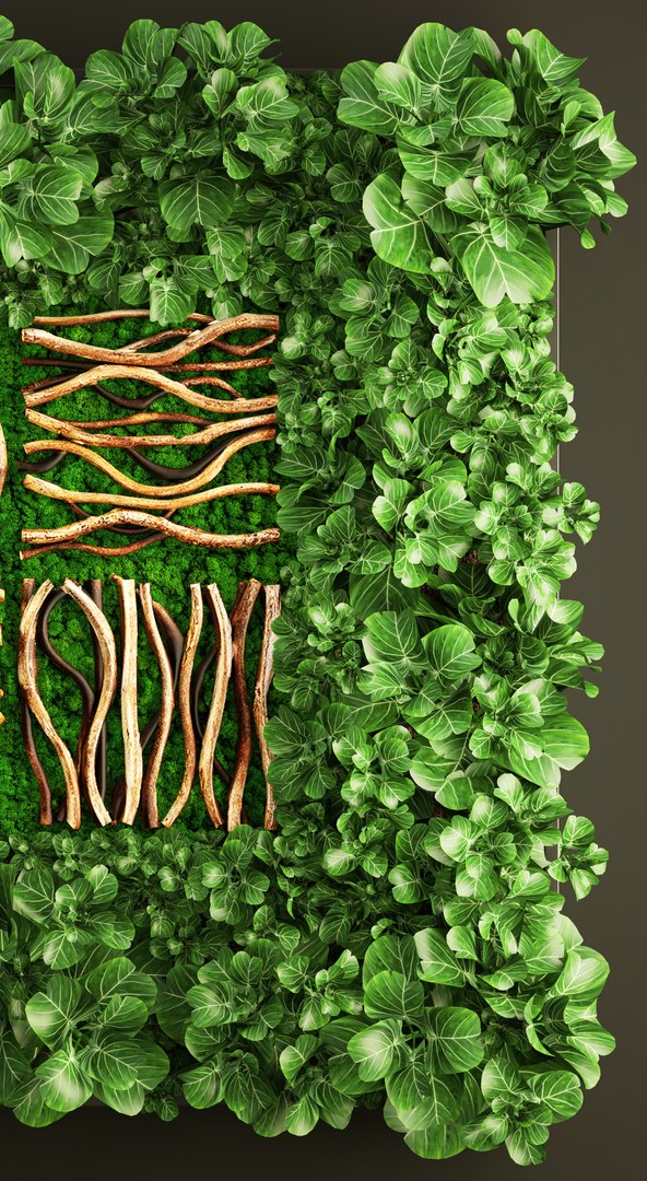 3D vertical gardening model - TurboSquid 1240868