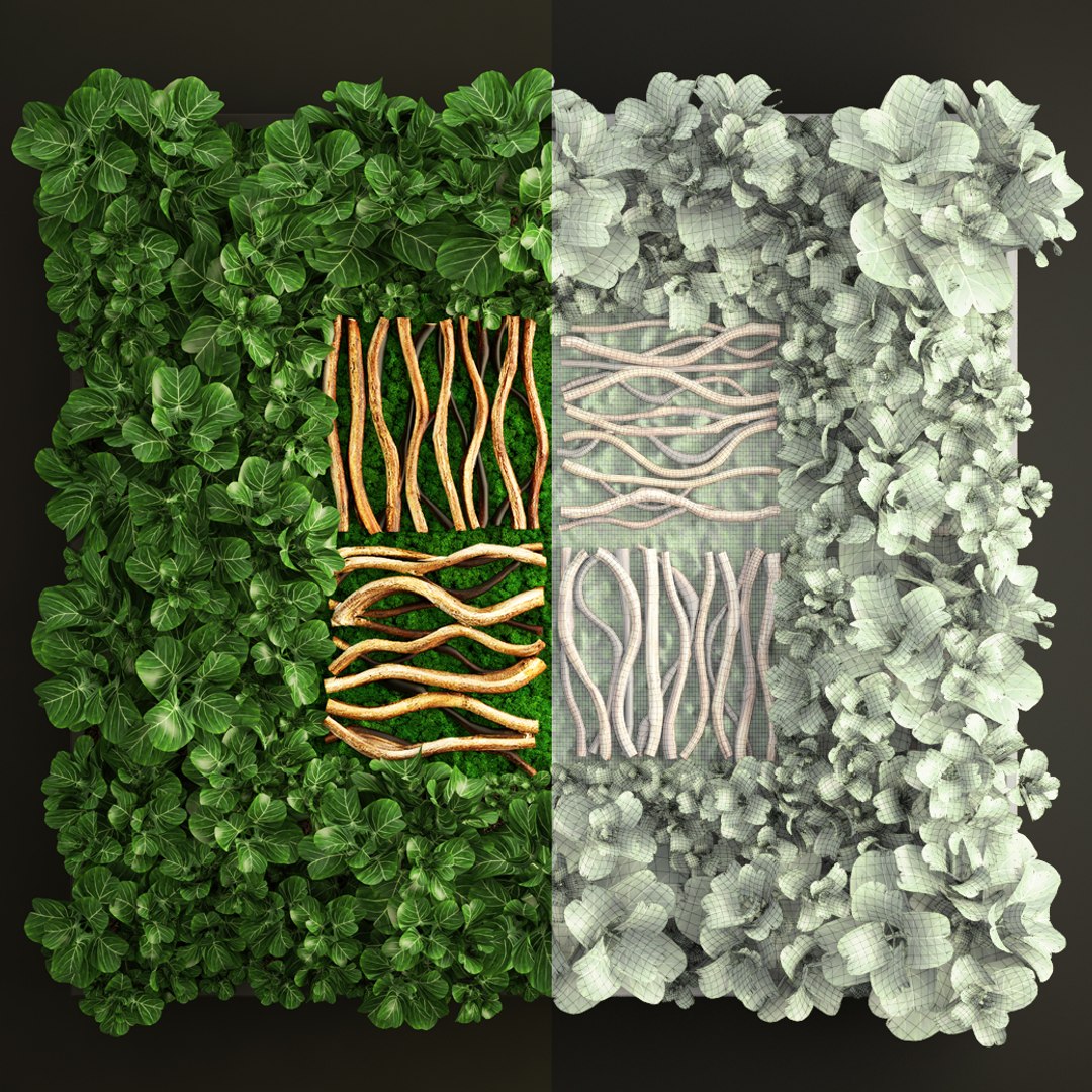 3D vertical gardening model - TurboSquid 1240868