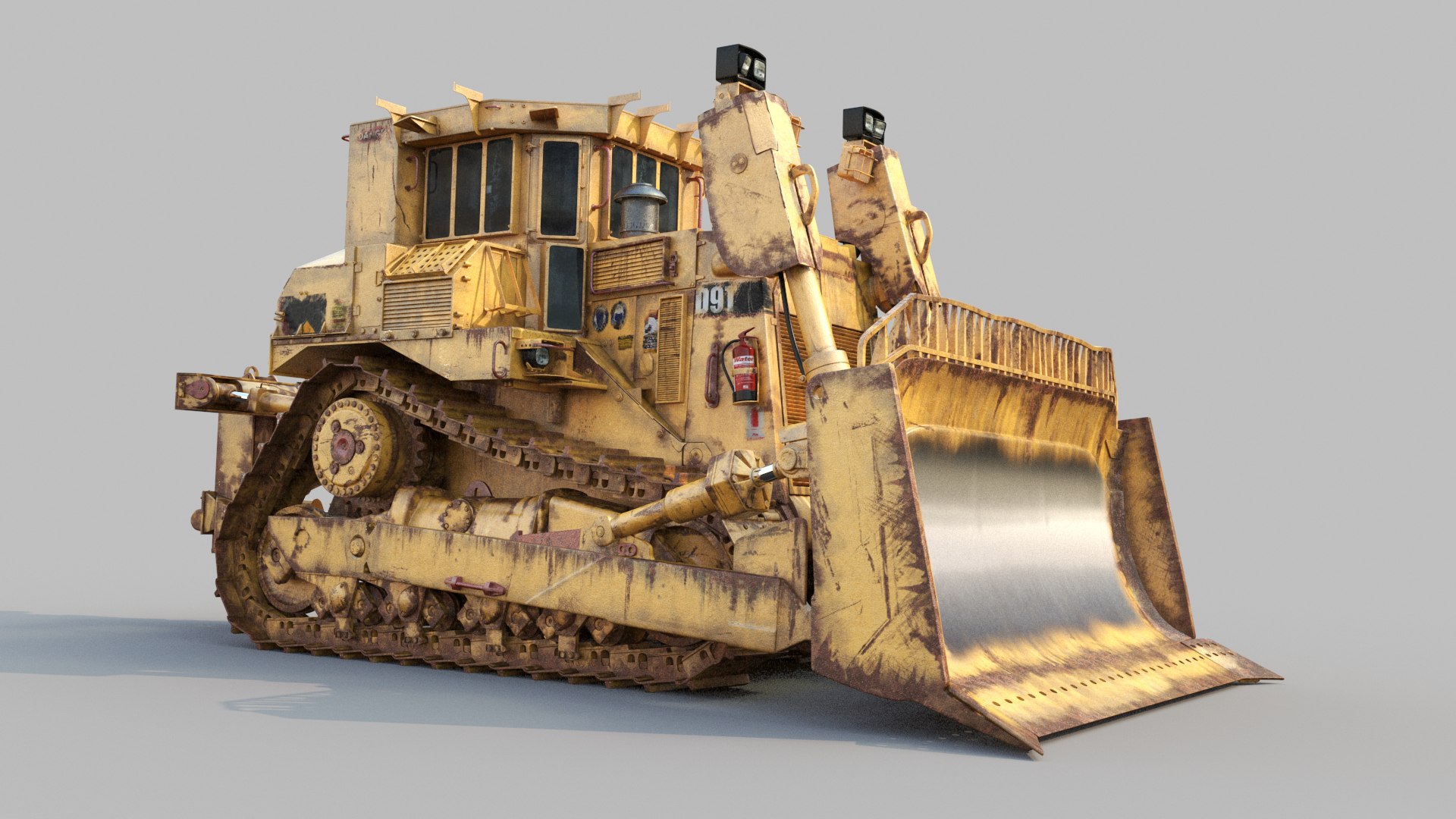 3D Tracked Dozer - TurboSquid 1839102