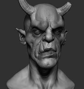 3D demon skull - TurboSquid 1282282