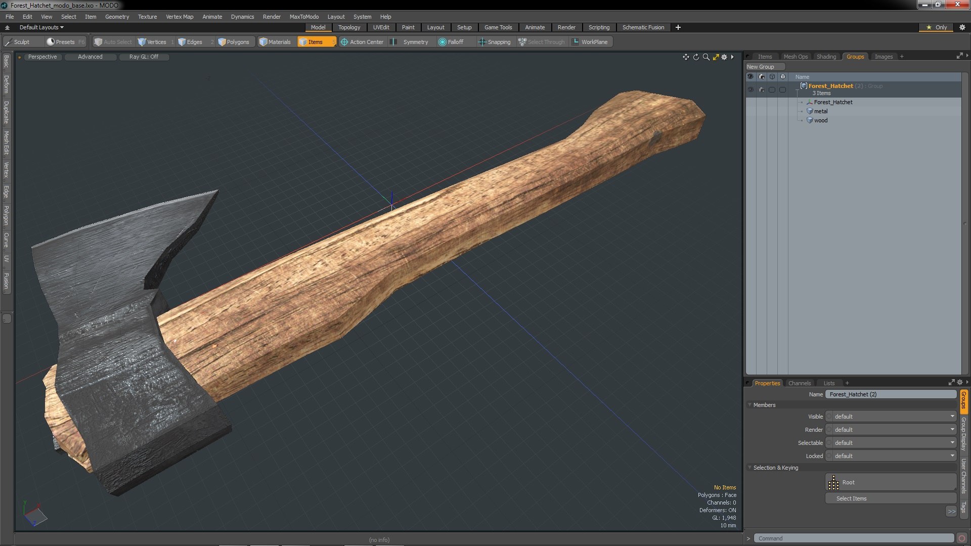 Forest Hatchet 3D Model - TurboSquid 2151391