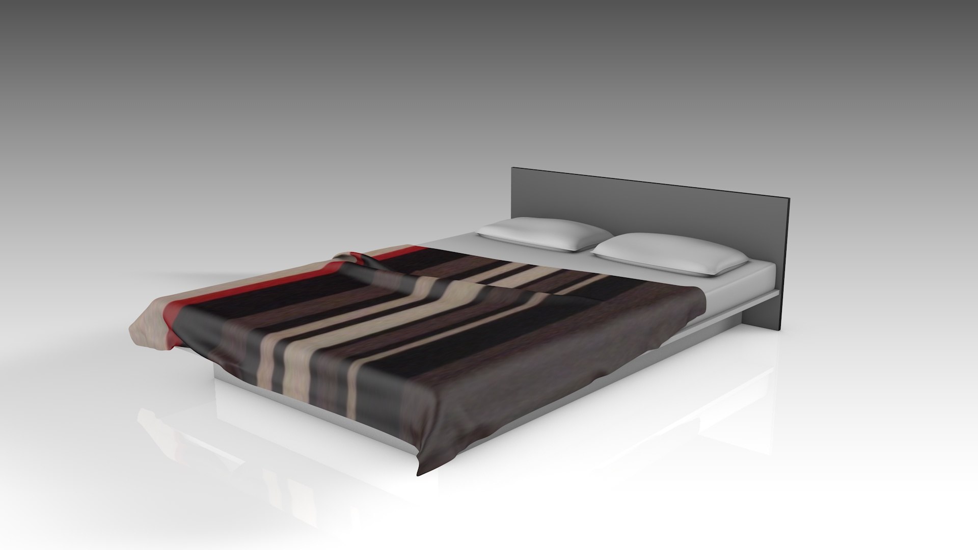 Simple Bed 3D - TurboSquid 1201815