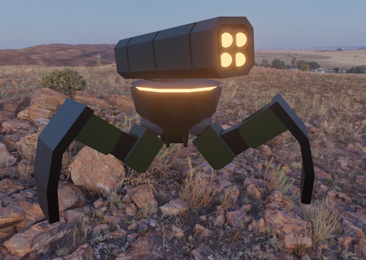 Free Tripod Based Rocket Launcher 3D Model - TurboSquid 1643752