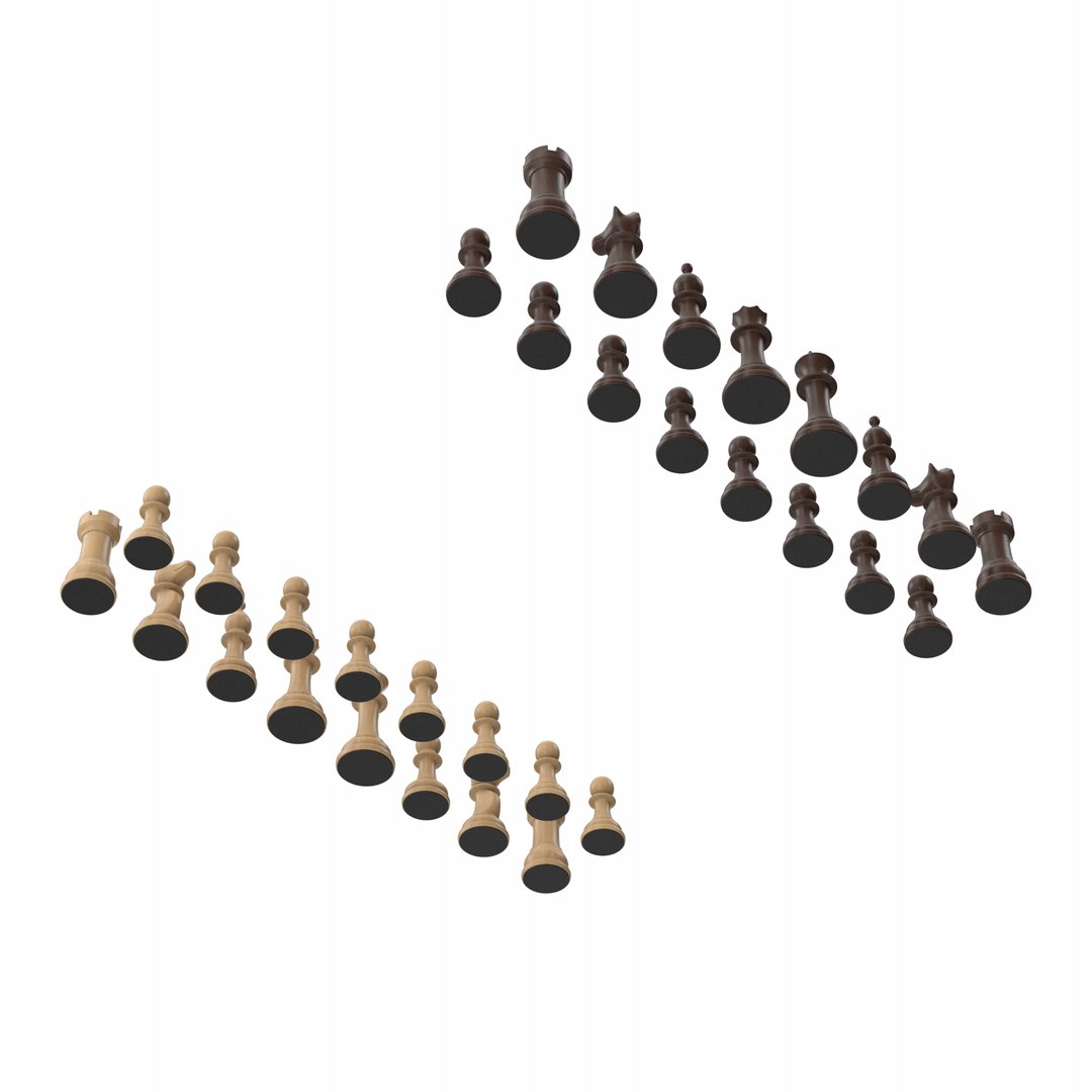 Chess Figures Set 3D Model - TurboSquid 2328674