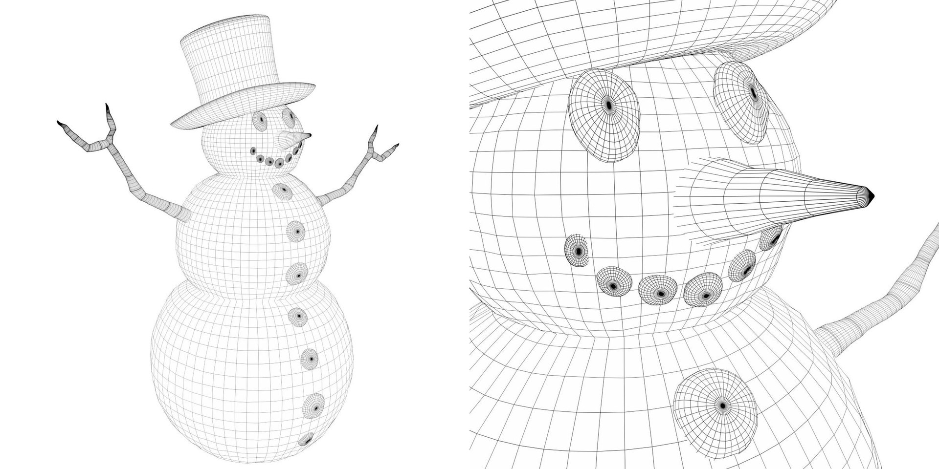 3D snowman ready - TurboSquid 1473902