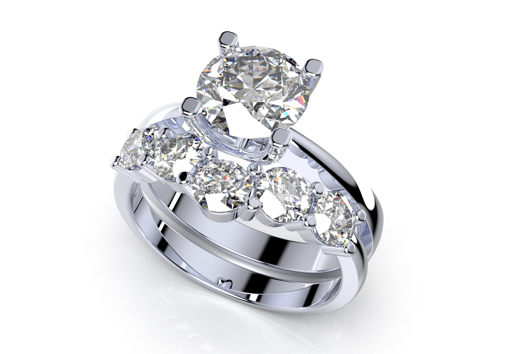 3D set ring cad design - TurboSquid 1650454