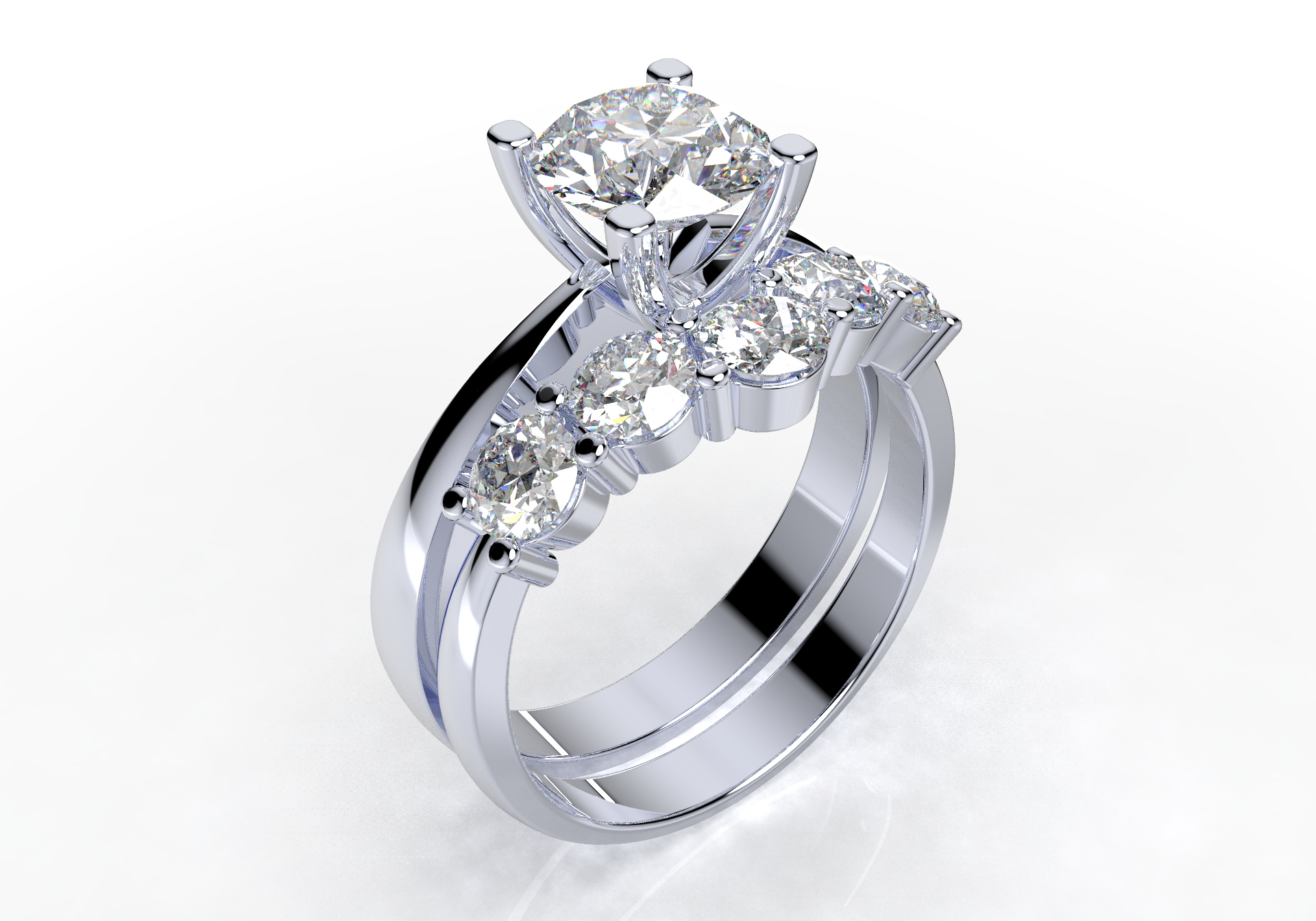 3D set ring cad design - TurboSquid 1650454