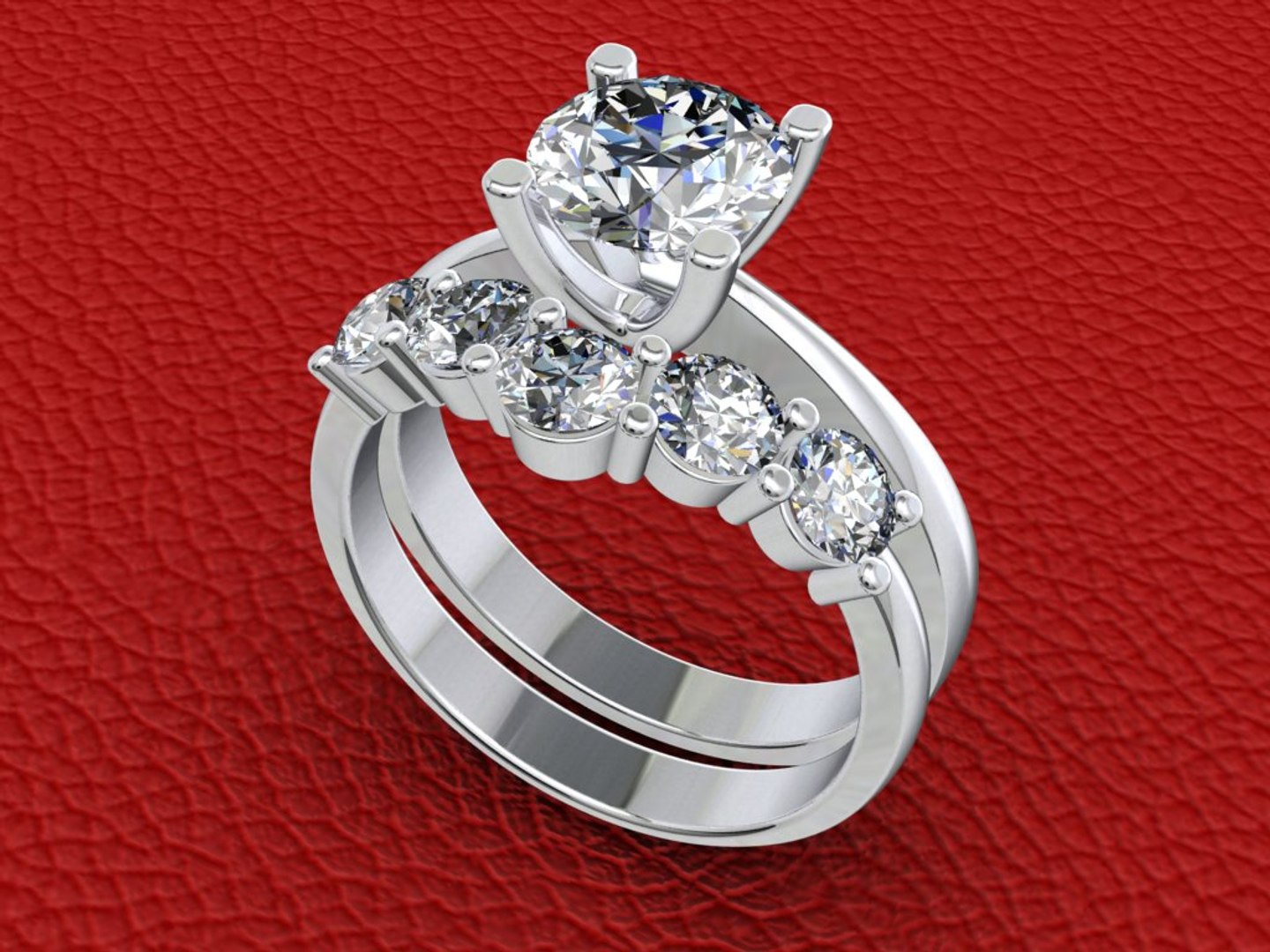 3D set ring cad design - TurboSquid 1650454