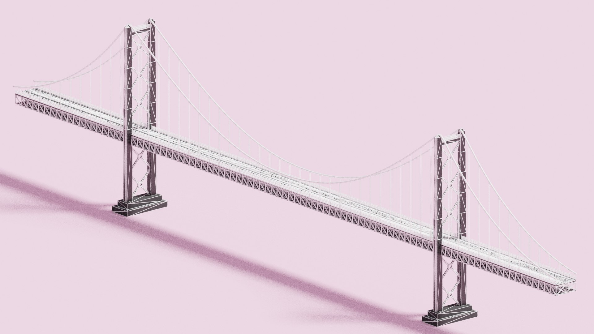 3D Cartoon Hanging Bridge - TurboSquid 1656767