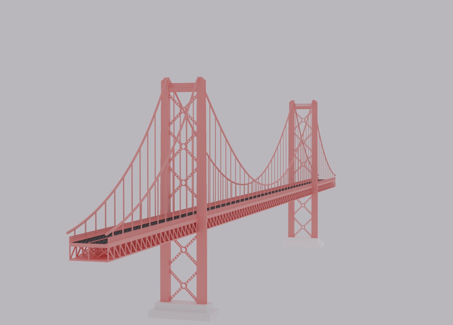 3D Cartoon Hanging Bridge - TurboSquid 1656767
