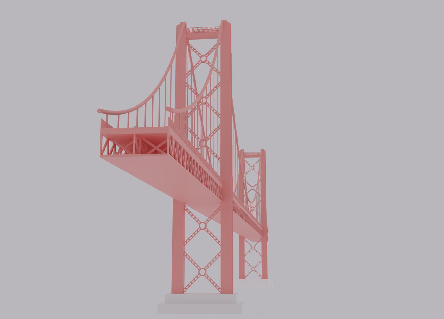 3D Cartoon Hanging Bridge - TurboSquid 1656767