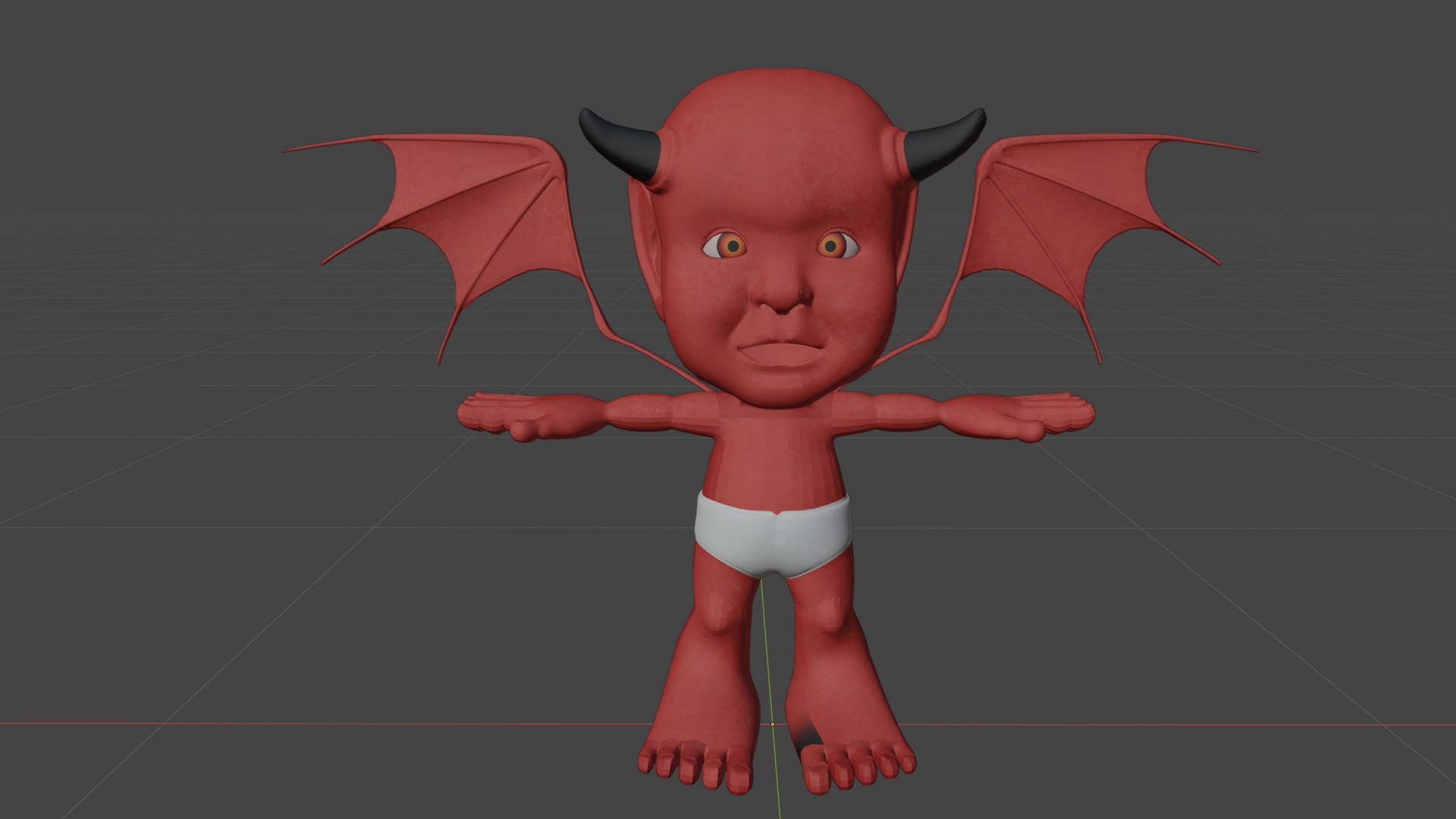 3D Baby Devil Model - TurboSquid 2415754