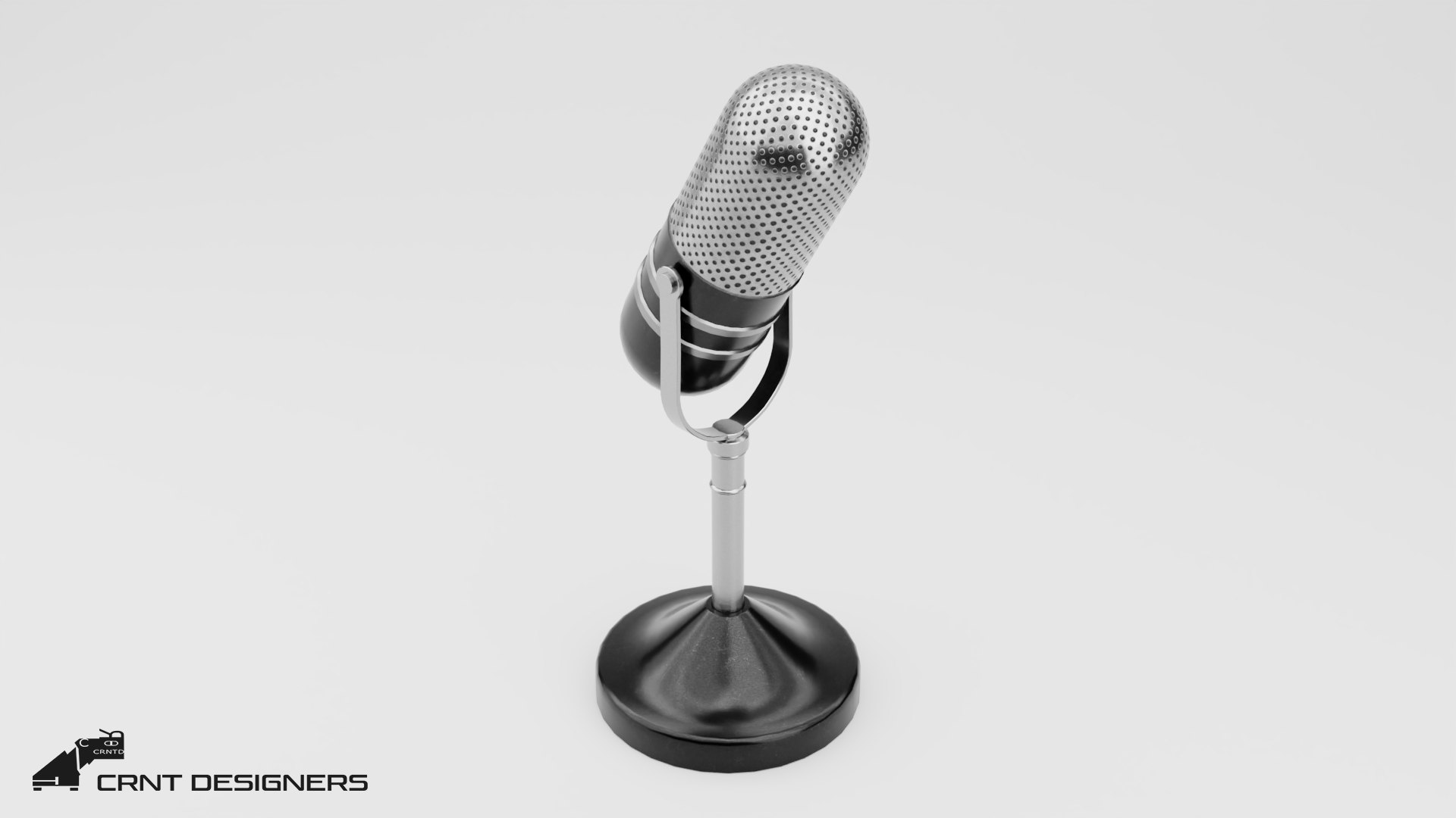 3D Model Vintage Microphone - TurboSquid 2293792