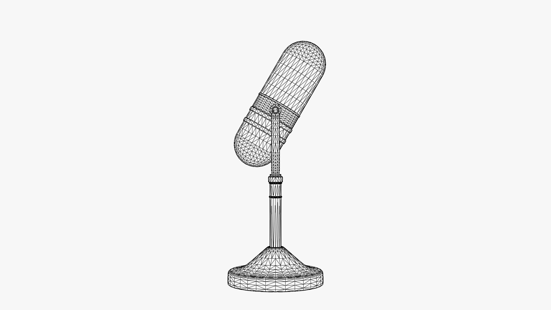 3D Model Vintage Microphone - TurboSquid 2293792