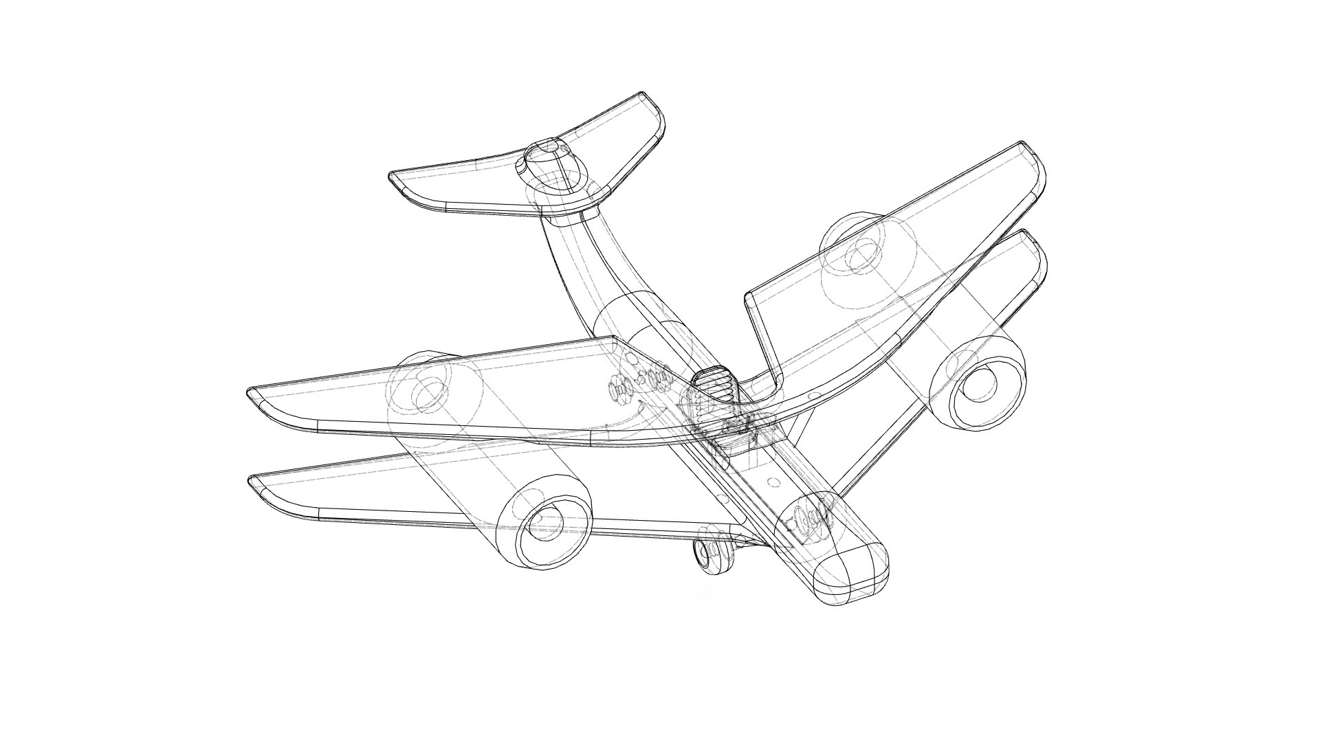 Biplane Moderna Model - TurboSquid 2237537