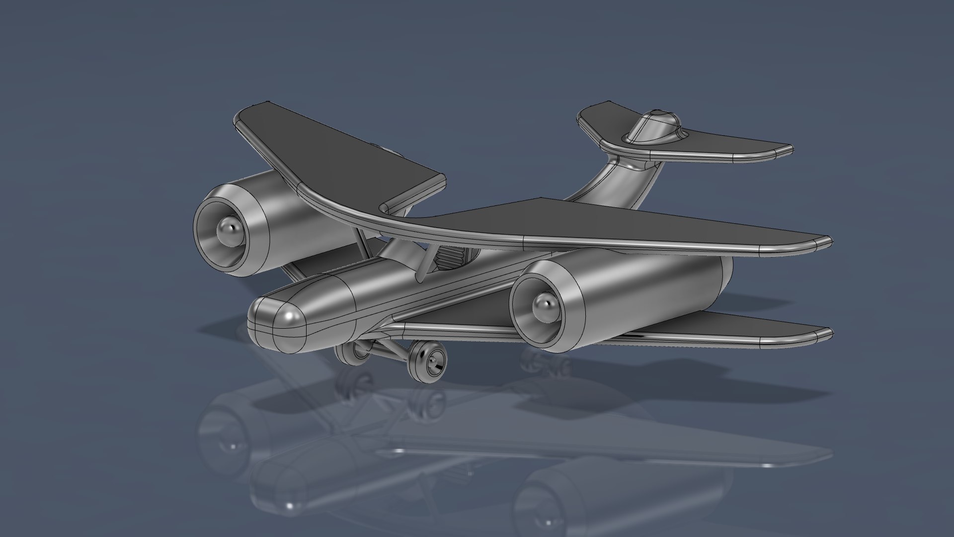 Biplane Moderna Model - TurboSquid 2237537