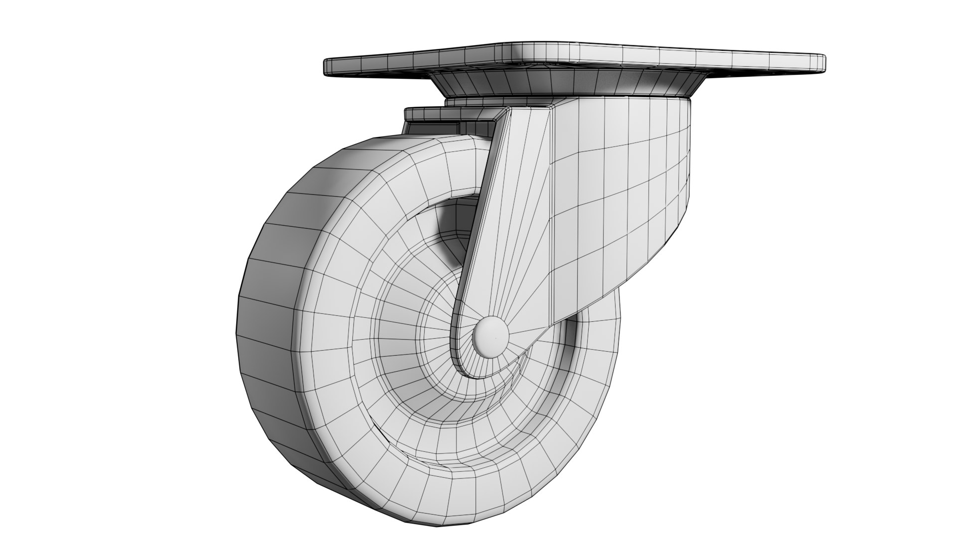Caster Wheel 3D Model - TurboSquid 1688047