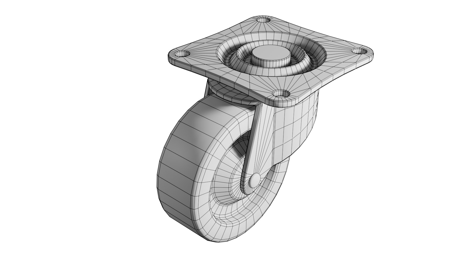 Caster Wheel 3D Model - TurboSquid 1688047
