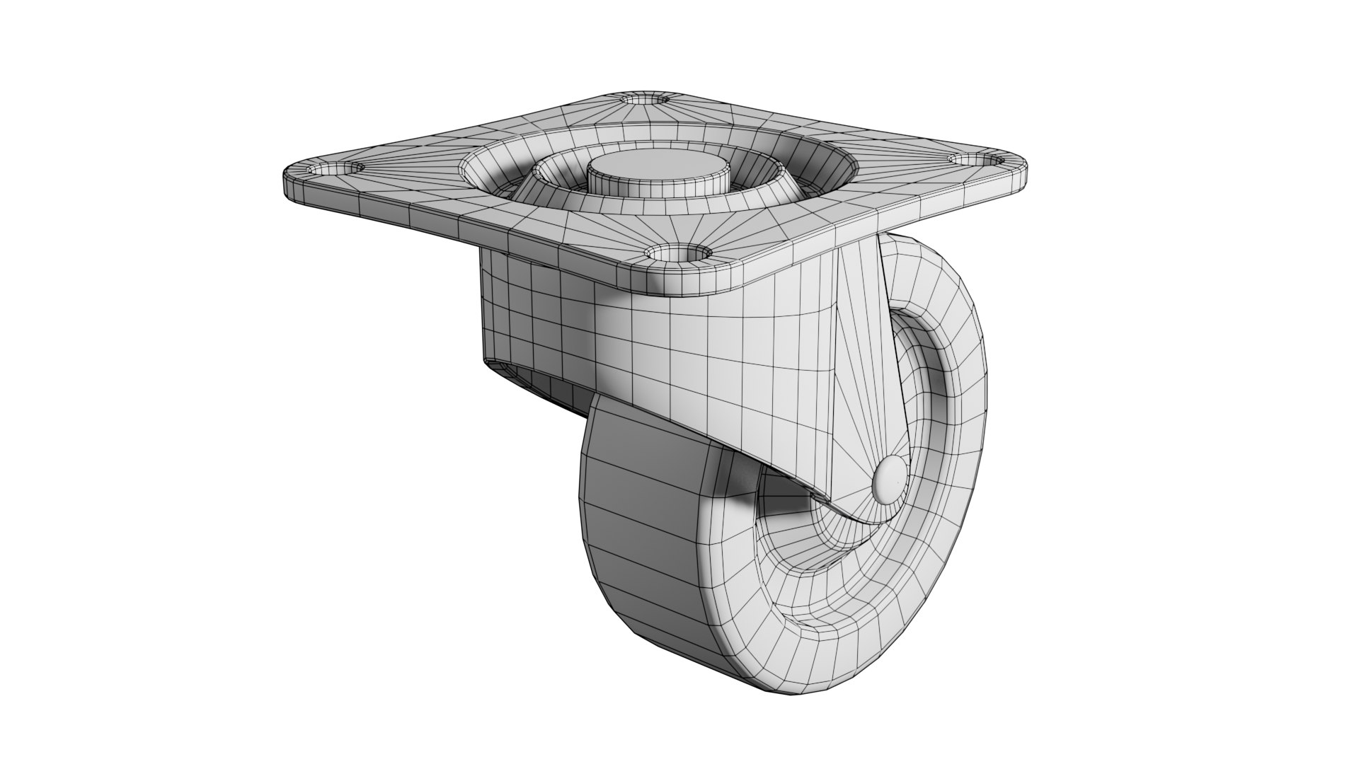 Caster Wheel 3D Model - TurboSquid 1688047