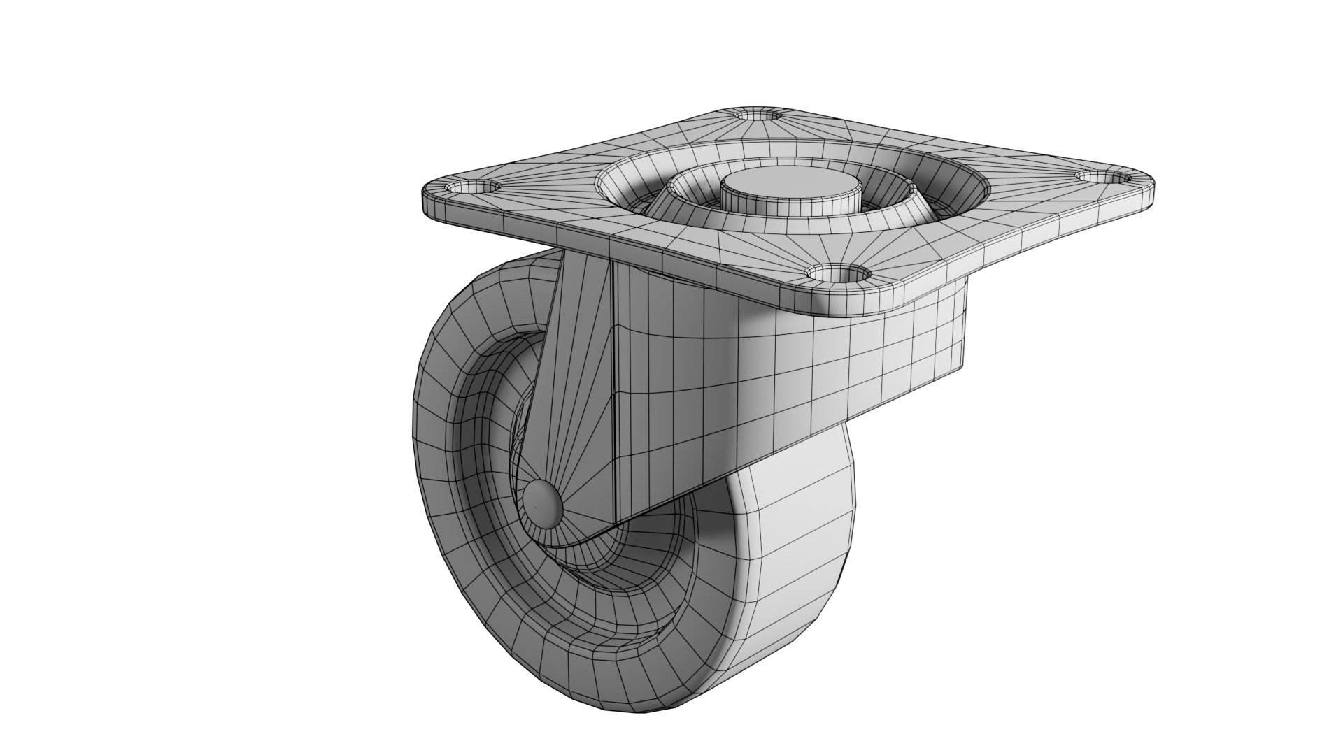 Caster Wheel 3D Model - TurboSquid 1688047